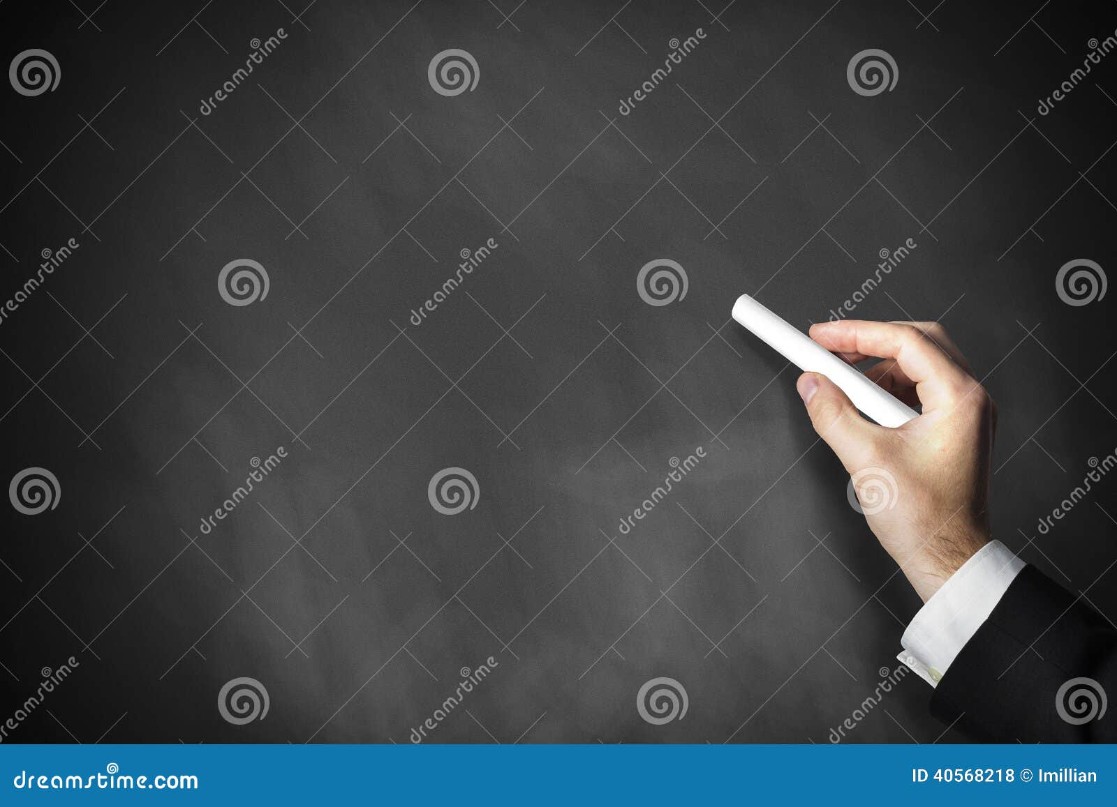 Hand Drawing on a Blank Board Stock Photo - Image of suite, education ...