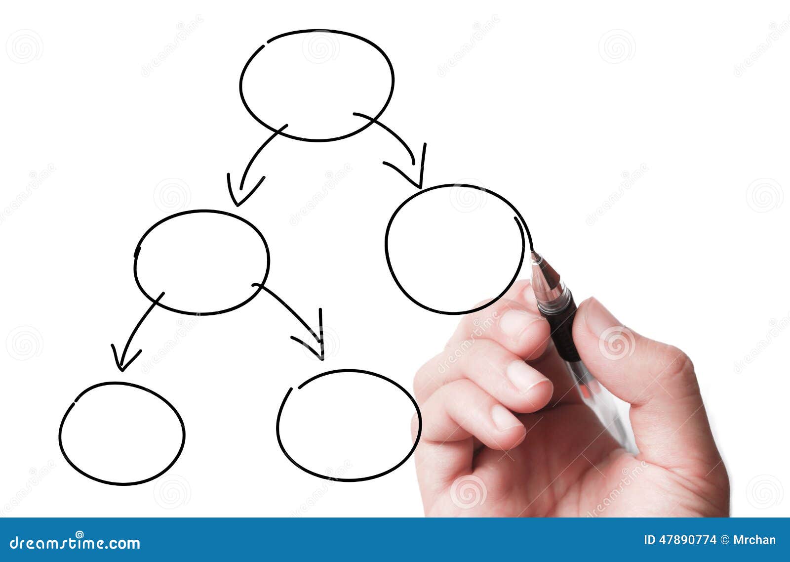 Hand Drawing Blank Chart stock photo. Image of flowchart - 47890774