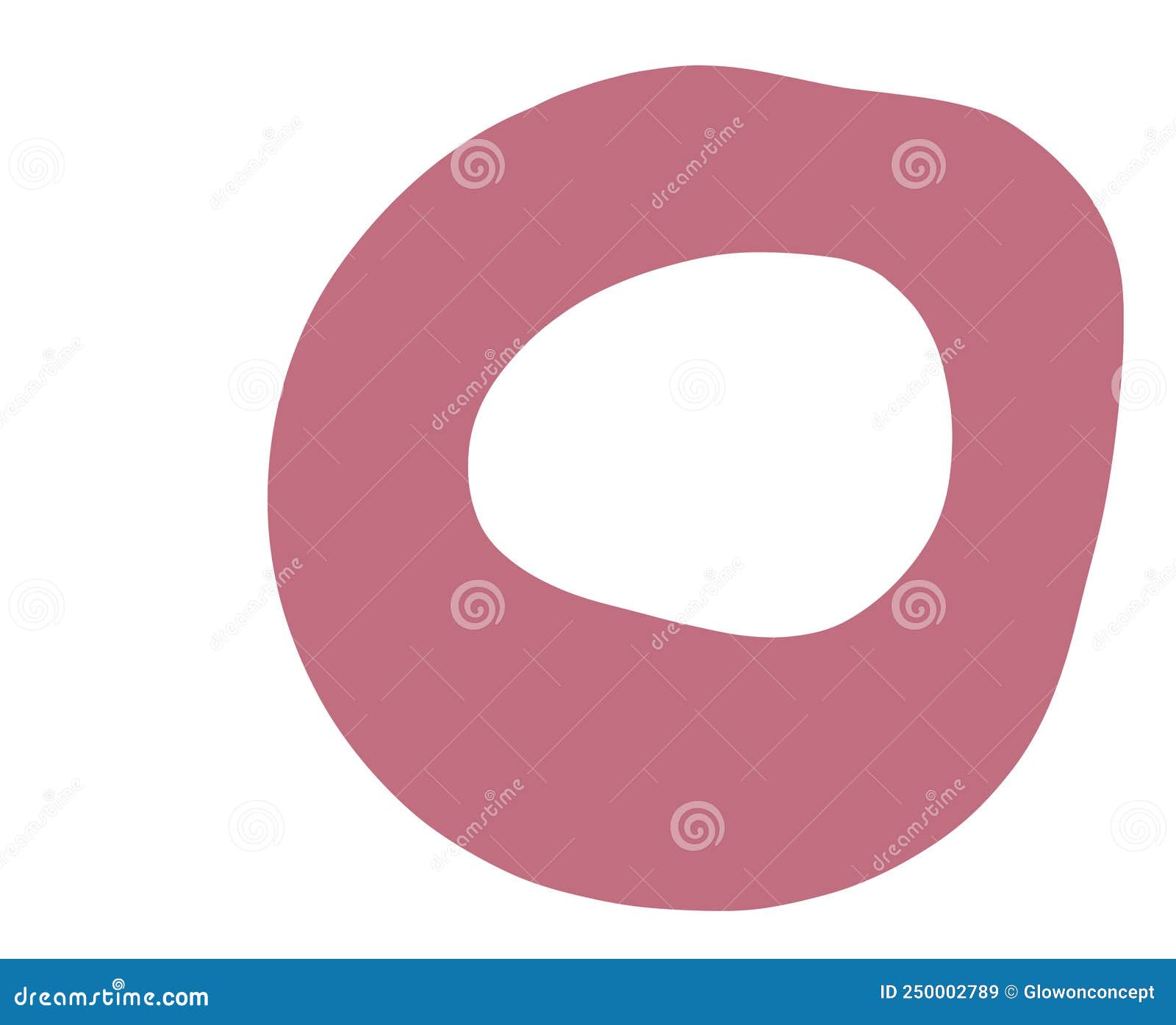 Hand Drawing Blob and Parallel Graphic Lines Hip Organic Art Abstract ...