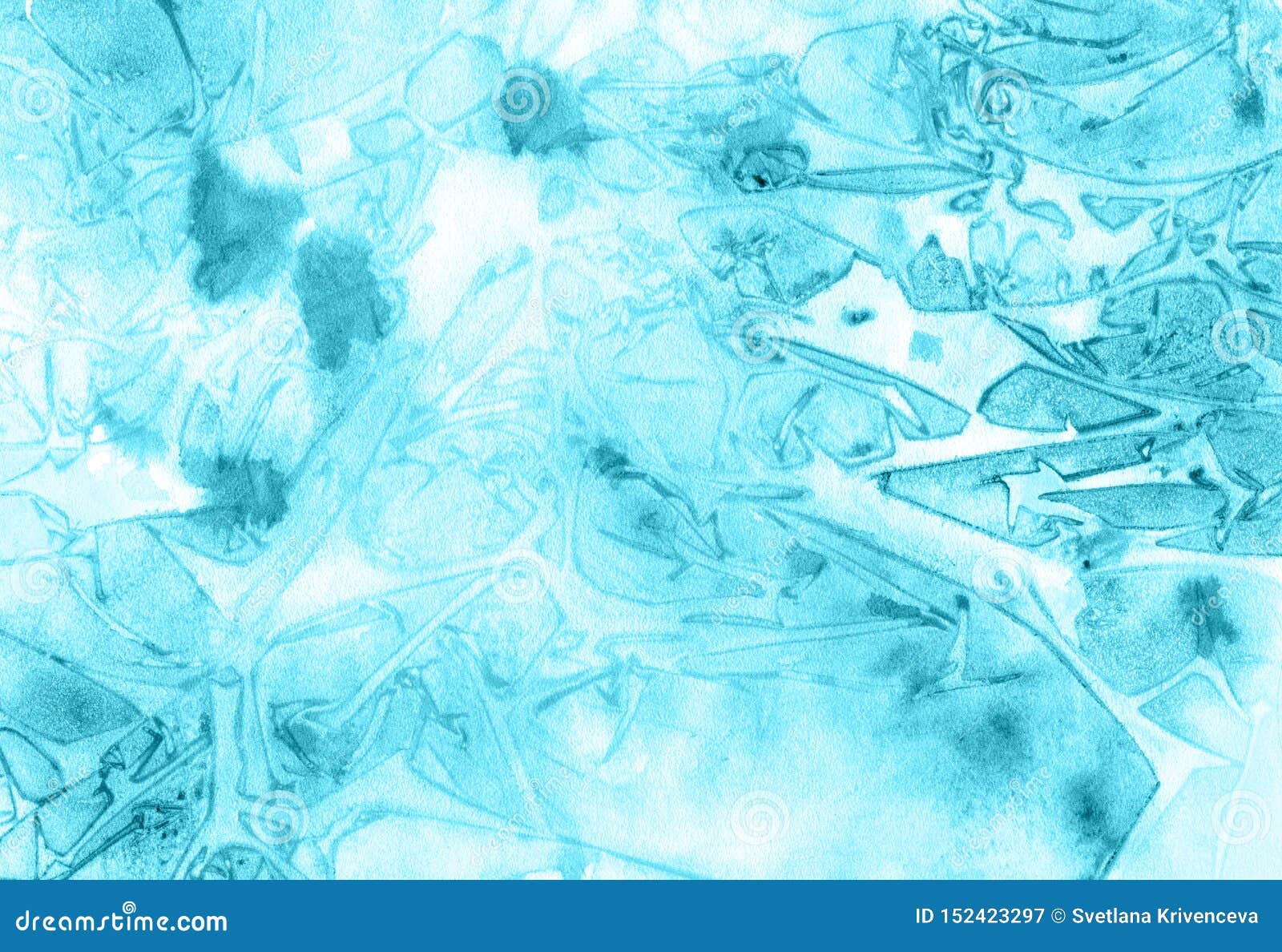 Hand Drawing Blue Background Stock Illustration - Illustration of ...