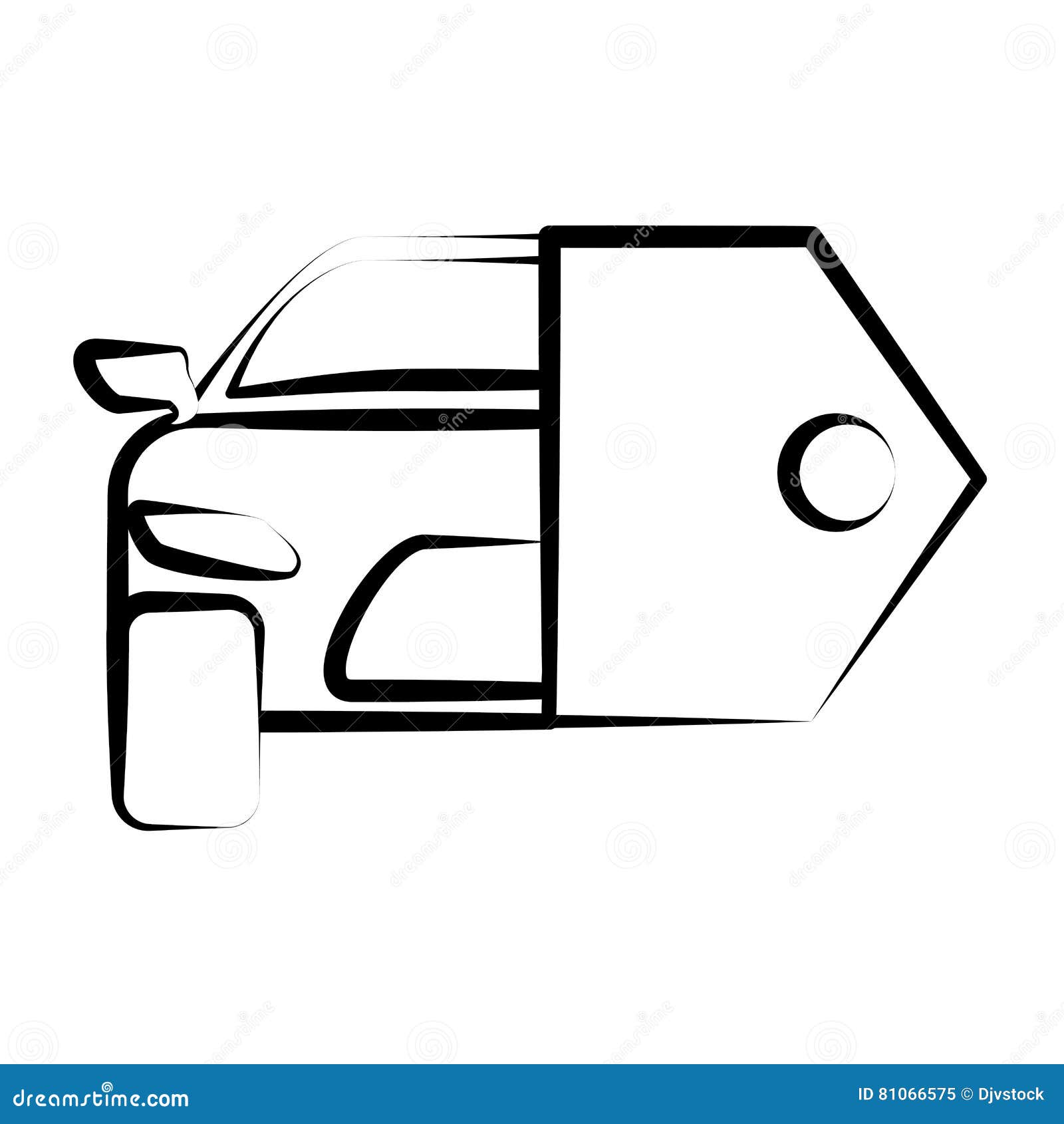 Hand Drawing Car Key Sketch Stock Vector - Illustration of transport ...