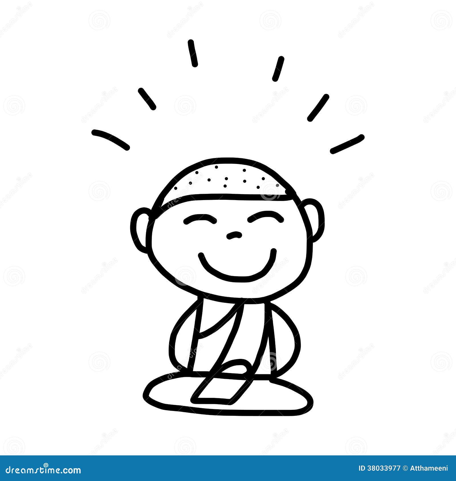 Hand Drawing Cartoon Happy Life Stock Illustration - Illustration of ...