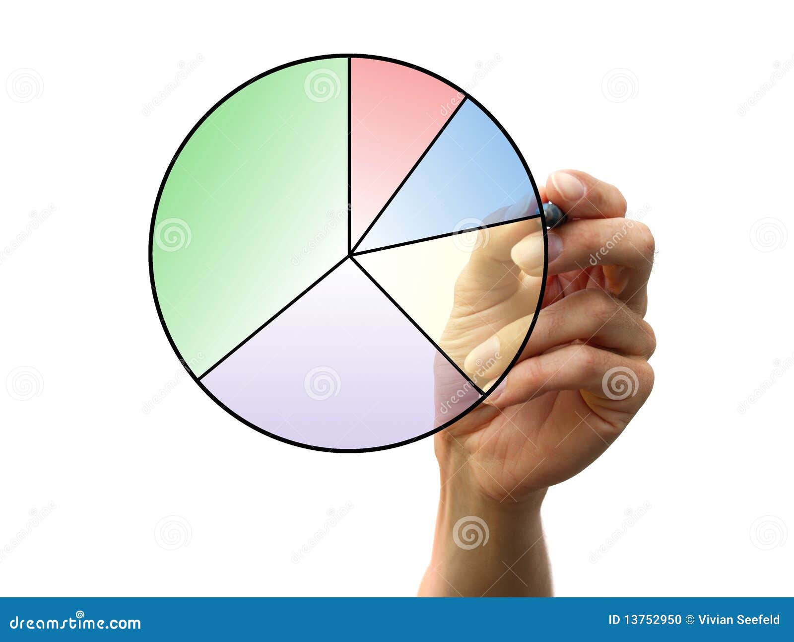 Hand drawing a chart stock photo. Image of marker, growth - 13752950