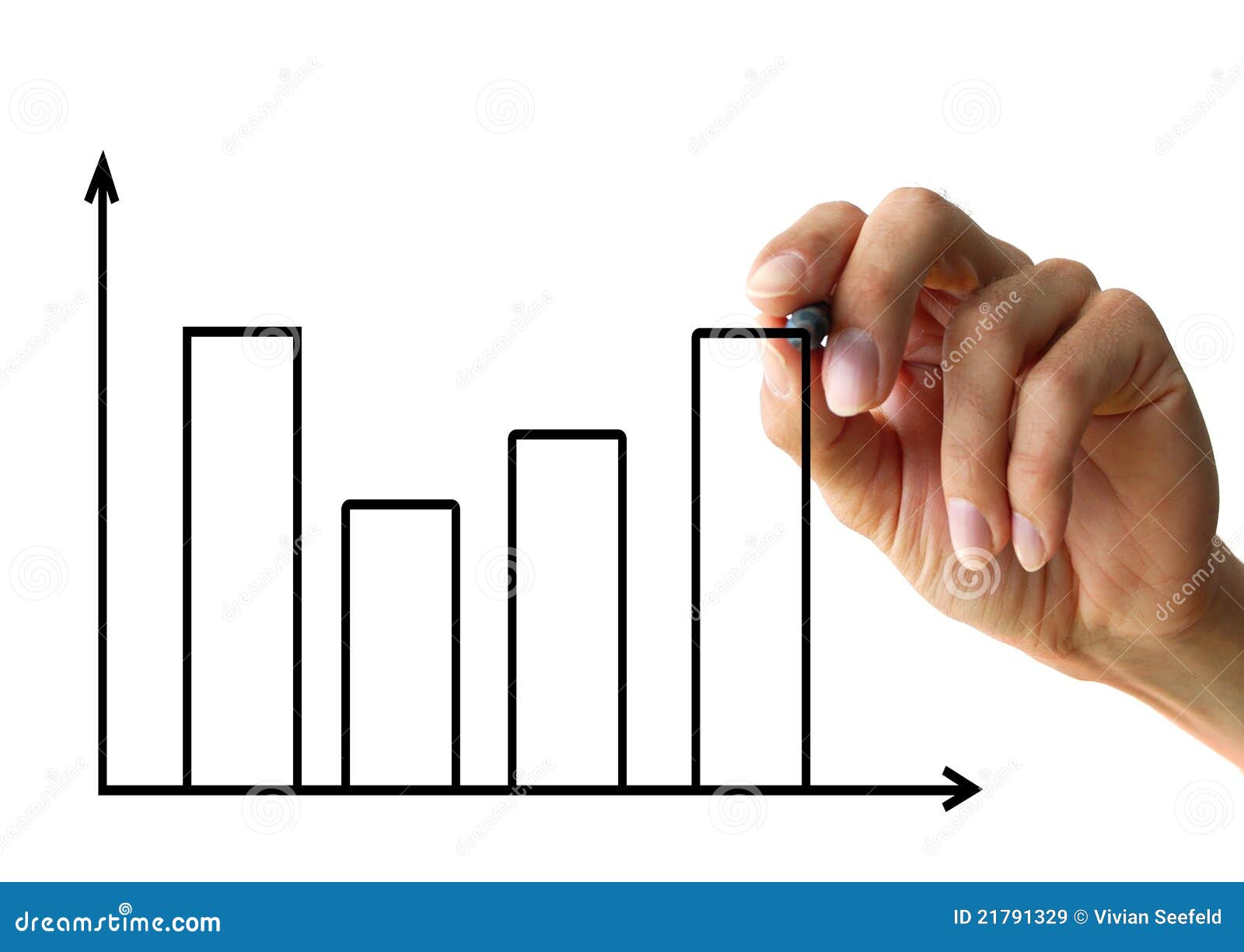 Hand drawing a chart stock image. Image of marker, organization - 21791329