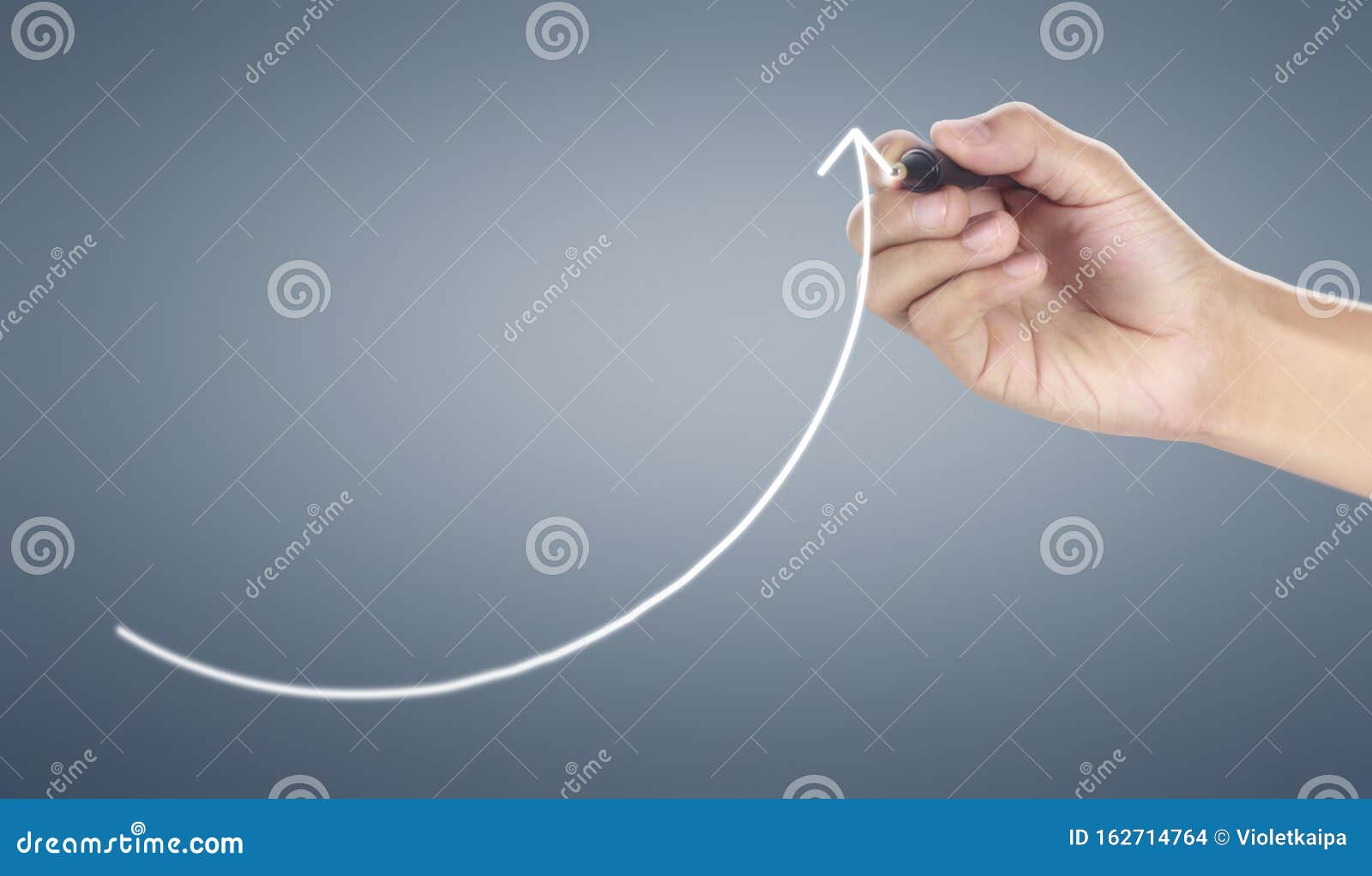 Hand Drawing Chart, Graph Stock of Growth Stock Photo - Image of goal ...