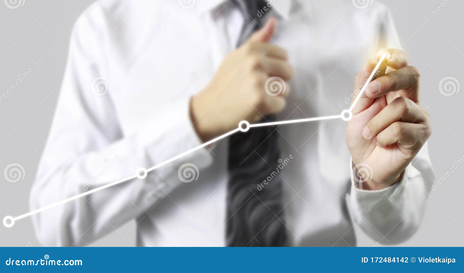Hand Drawing Chart, Graph Stock of Growth Stock Photo - Image of line ...