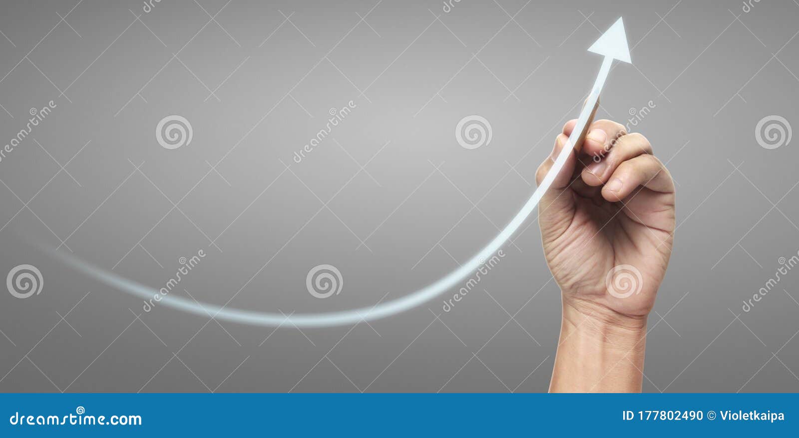 Hand Drawing Chart, Graph Stock of Growth Stock Photo - Image of ...