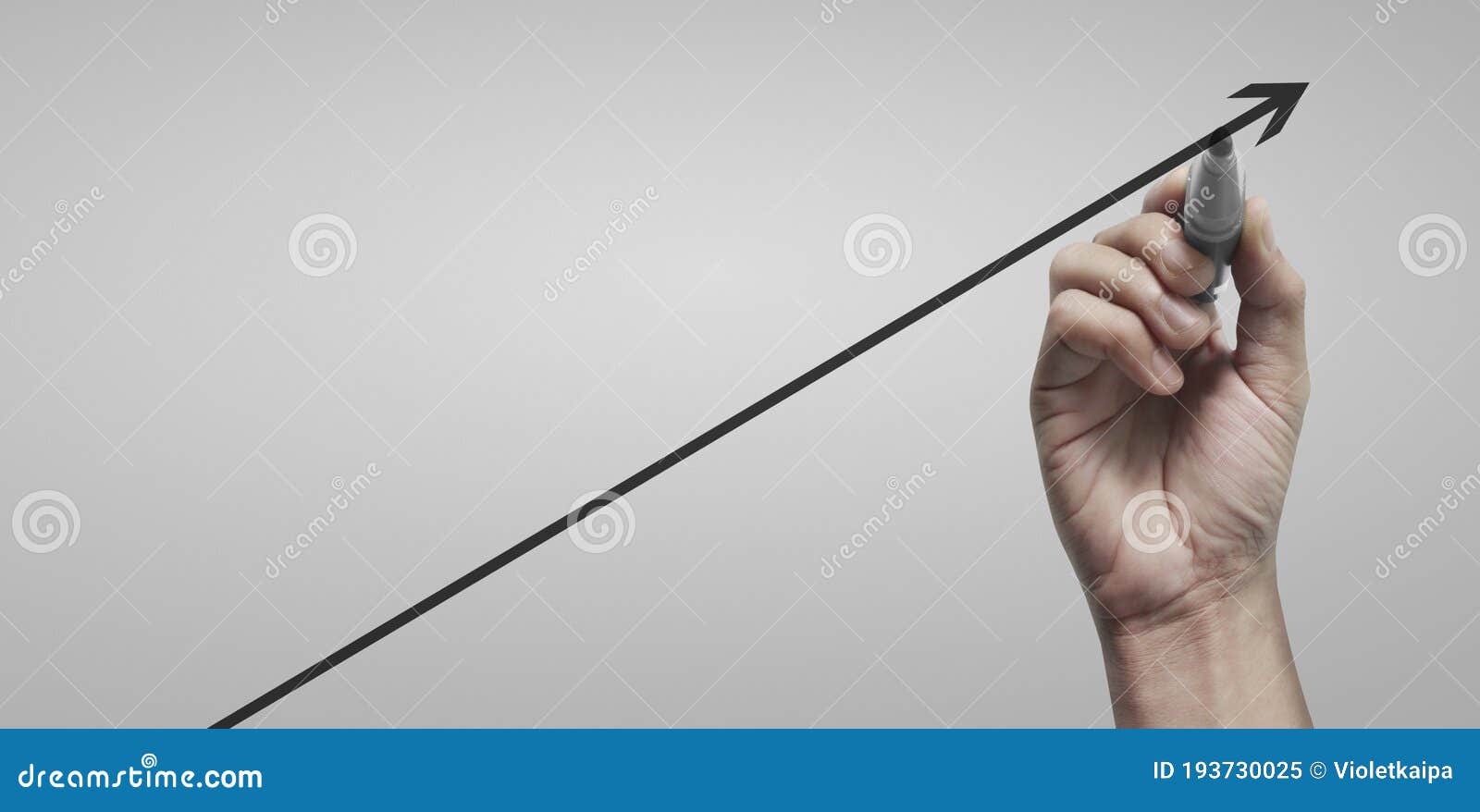 Hand Drawing Chart, Graph Stock of Growth Stock Image - Image of ...