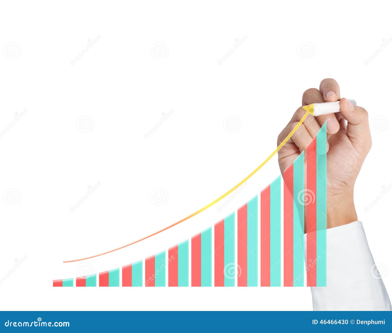 Hand drawing a chart stock photo. Image of finance, fingers - 46466430