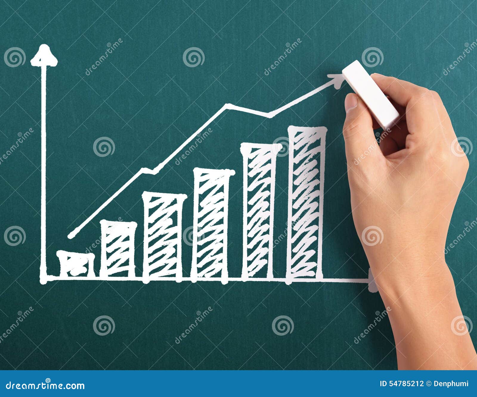 Hand drawing chart stock photo. Image of expertise, achievement - 54785212