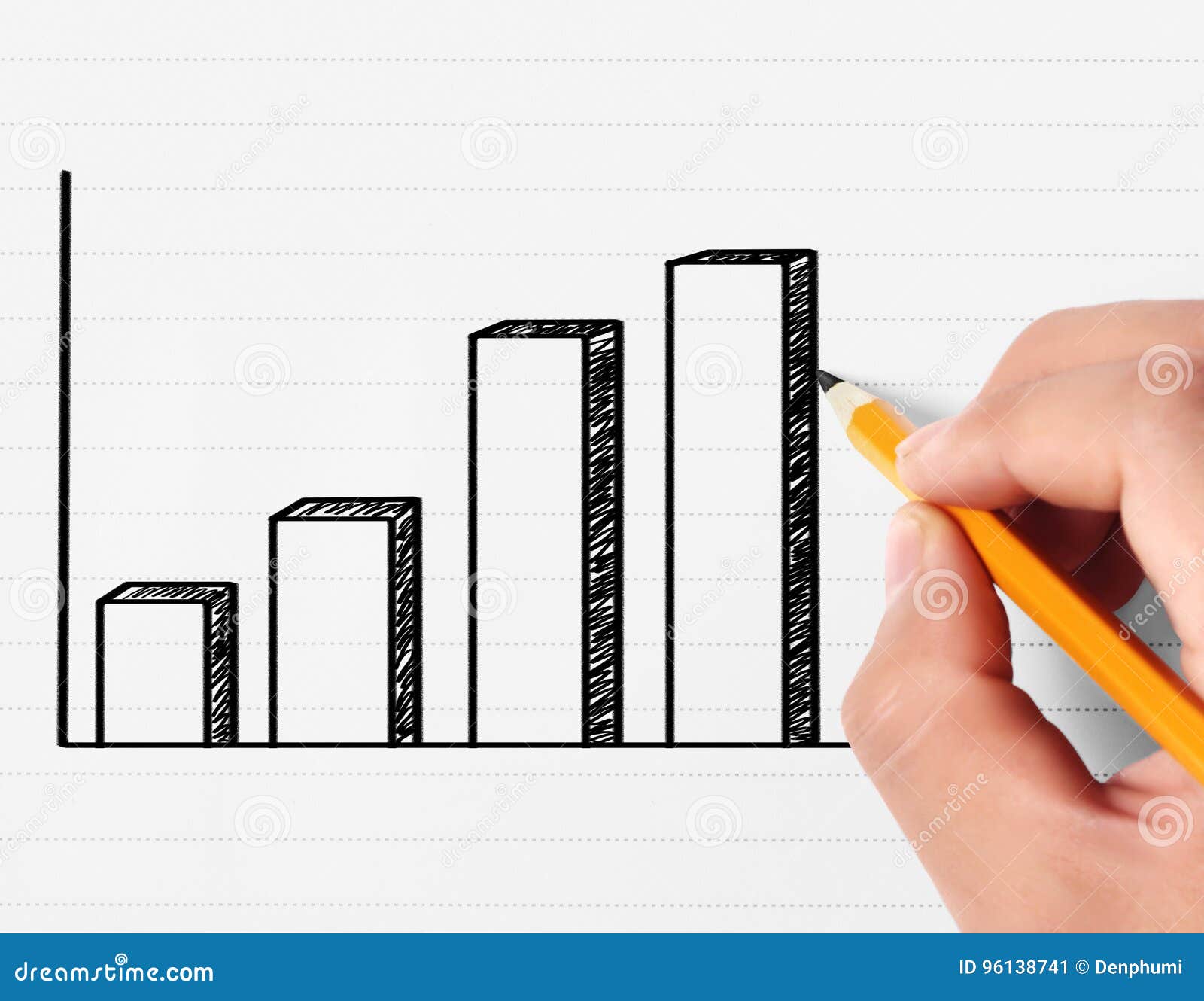 Hand drawing chart show stock image. Image of charts - 96138741