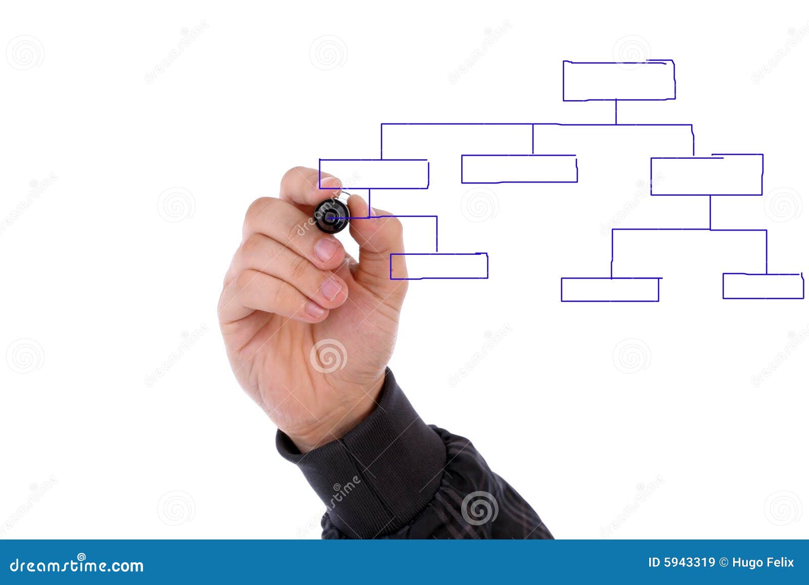 Hand Drawing Chart in Whiteboard Stock Image - Image of growth ...