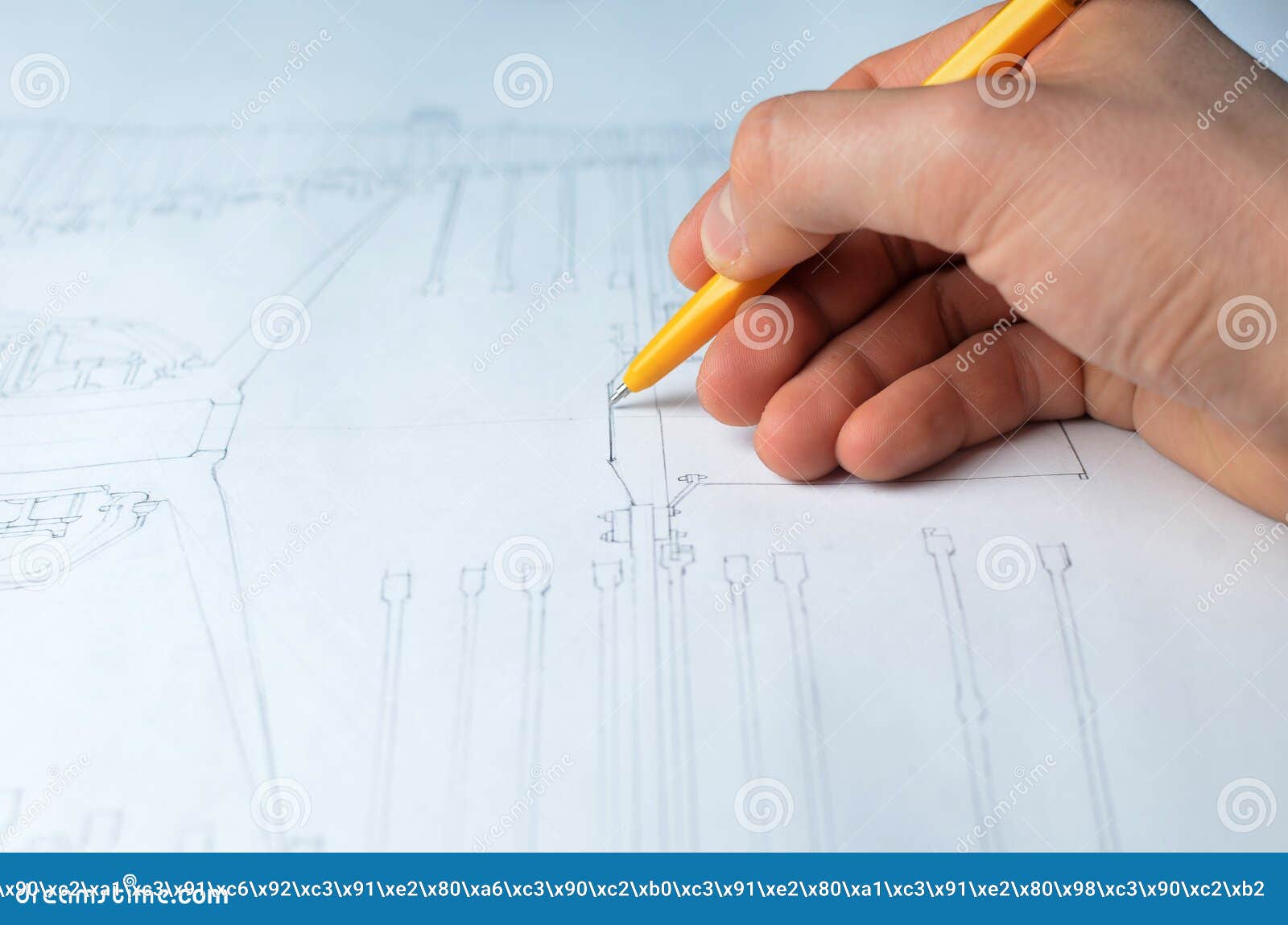 Hand drawing charting stock image. Image of paper, invention - 66005359