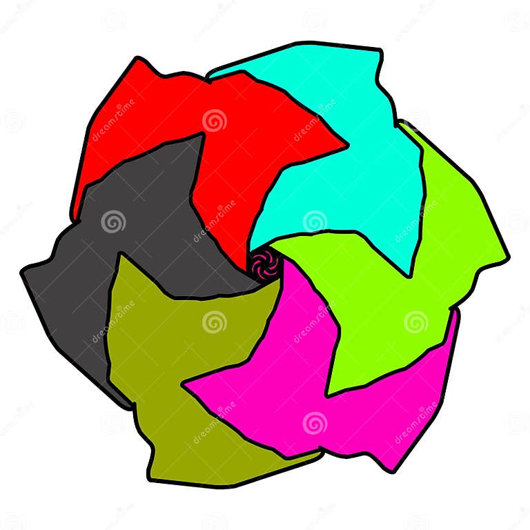 Hand Drawing of Classic Abstract Object Stock Illustration ...