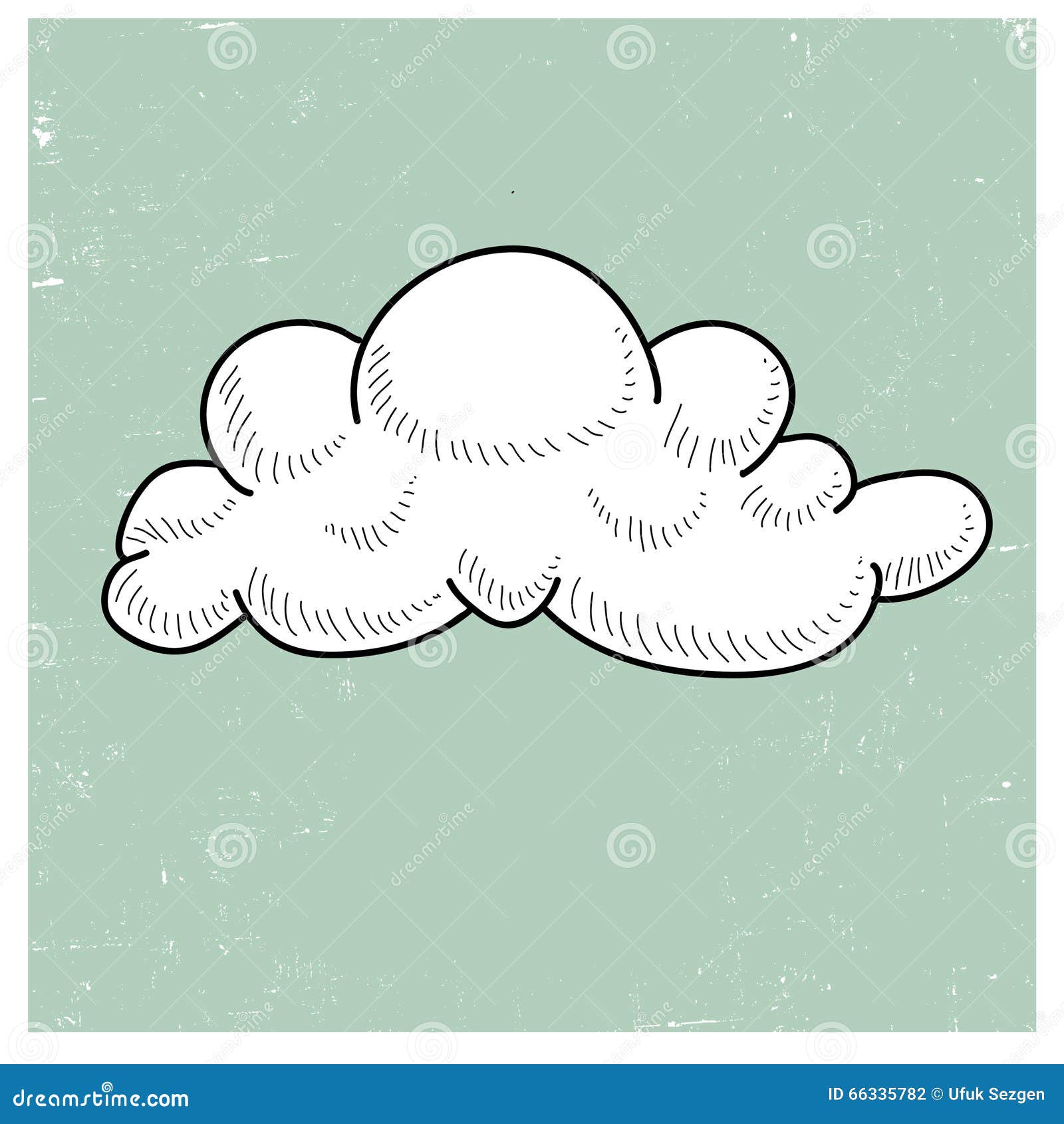 Hand Drawing Cloud Illustration Stock Illustration - Illustration of ...