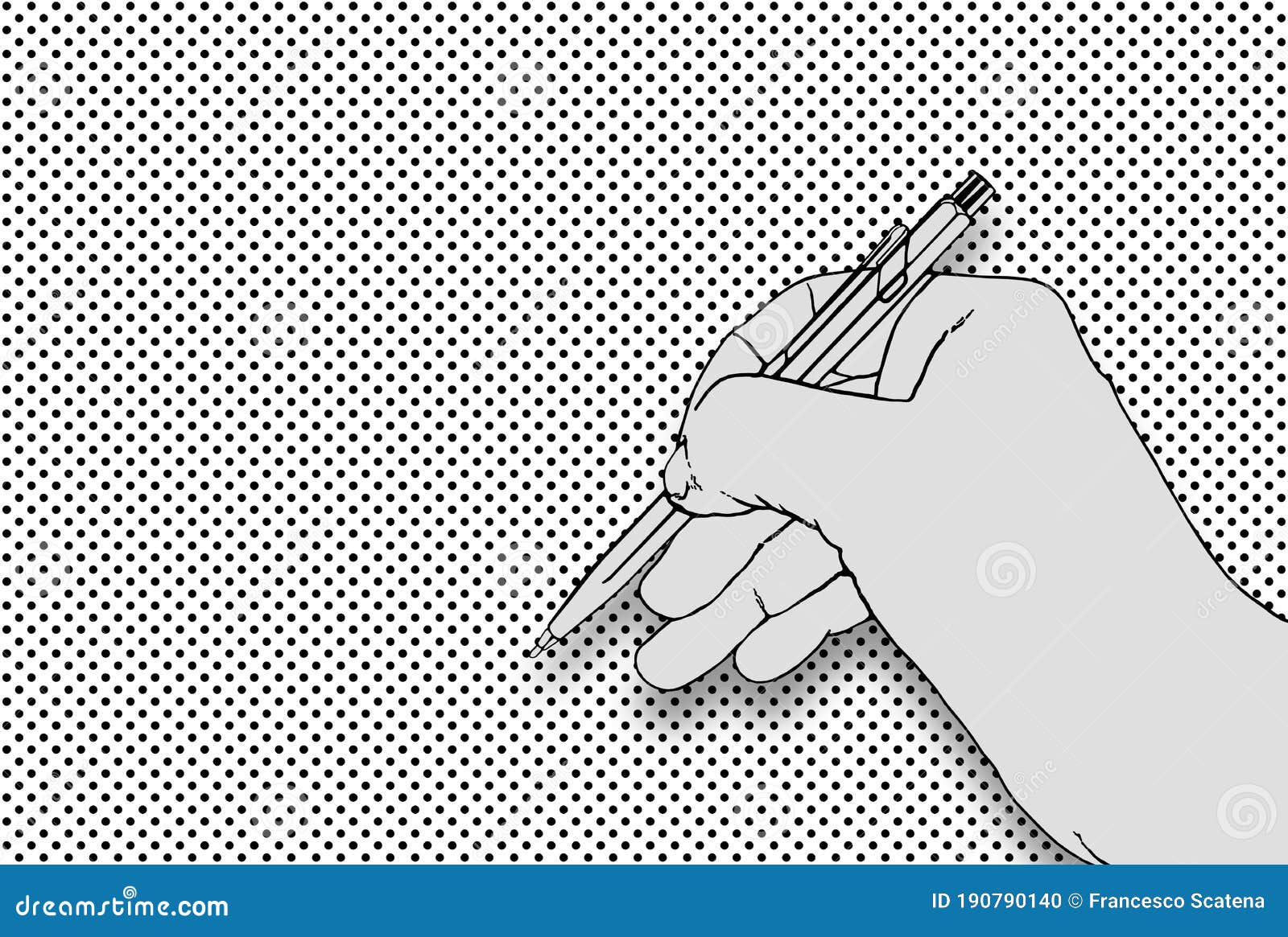 Hand Drawing Hand - Concept Illustration with Copy Space Stock ...