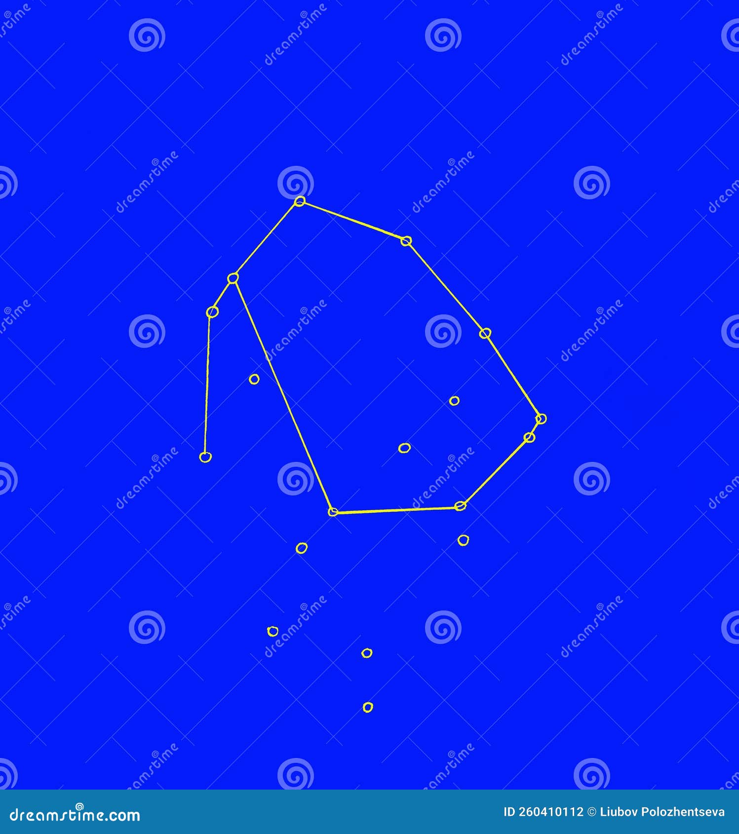 Constellation Ophiuchus Isolated, Concept Of Starry Sky, Astronomy ...