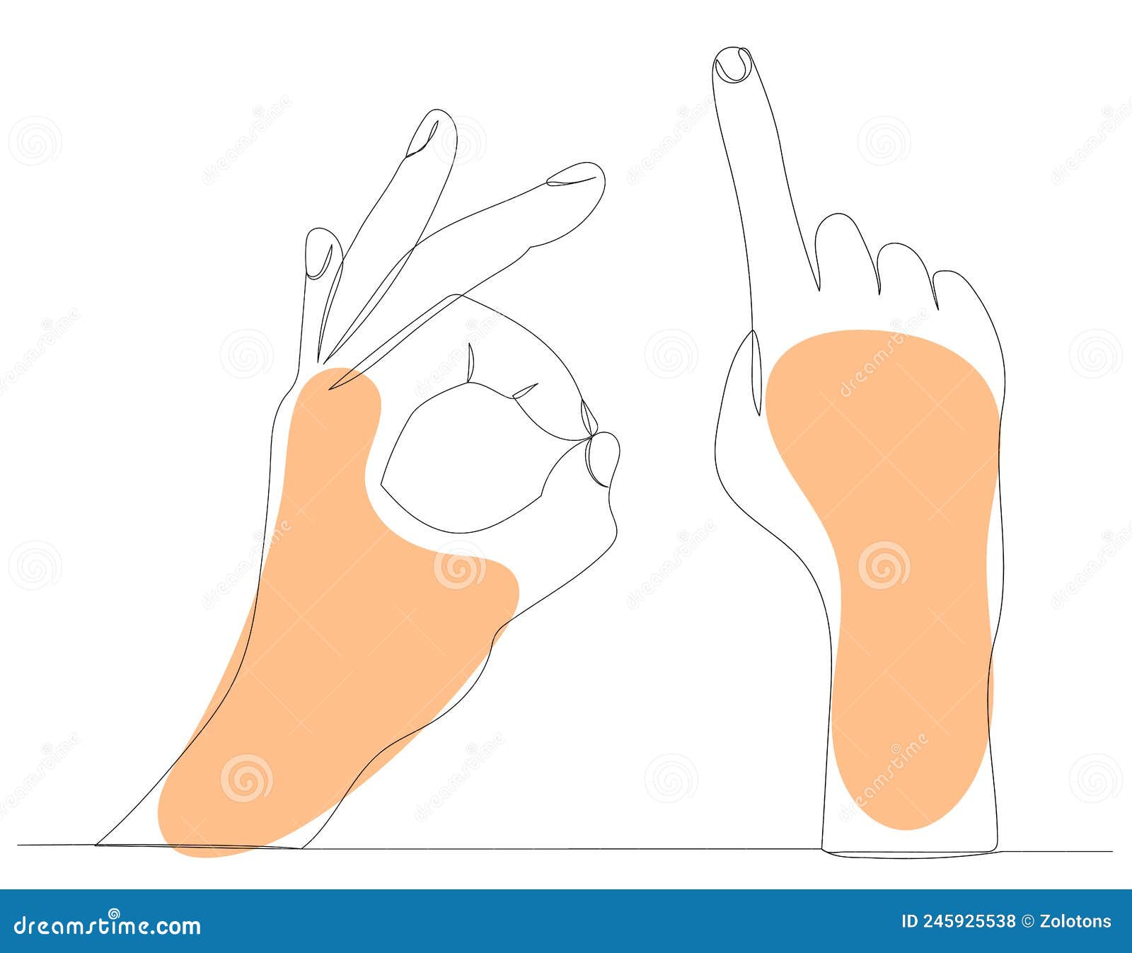 Hand Drawing by Continuous Line, Sketch Stock Vector - Illustration of ...