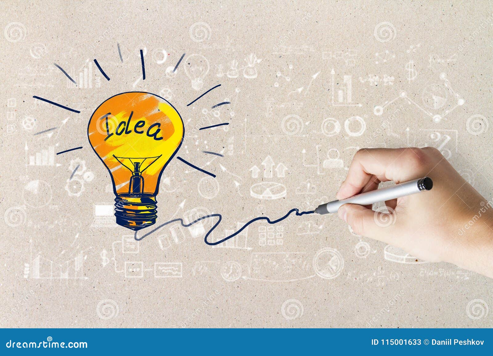 Idea and Innovation Concept Stock Image - Image of doodle, colorful ...