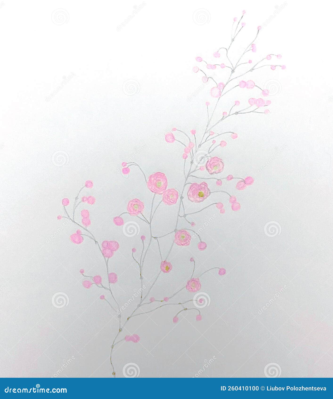 Hand Drawing Delicate and Cute Flower, Drawing for Tattoo Stock Photo ...