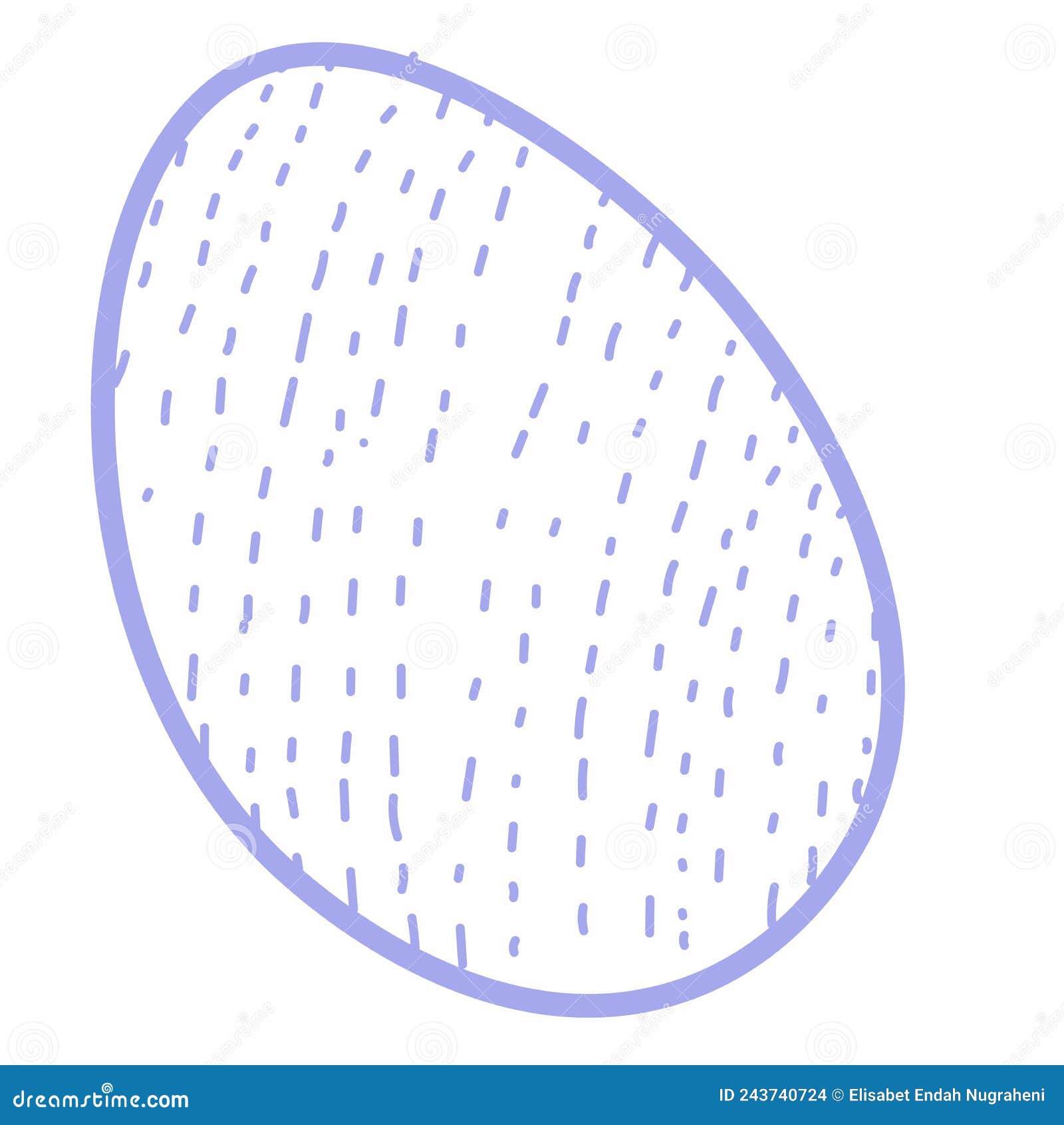 Striped Easter Egg Coloring Page