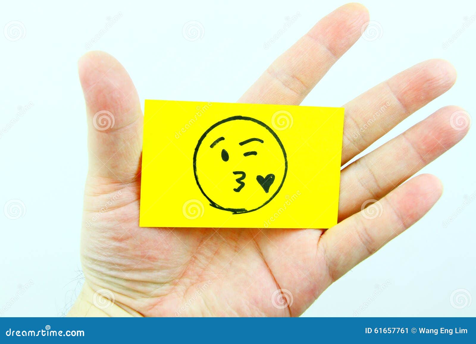 Hand Drawing Emoji With Emoticon Face Royalty-Free Stock Photo ...