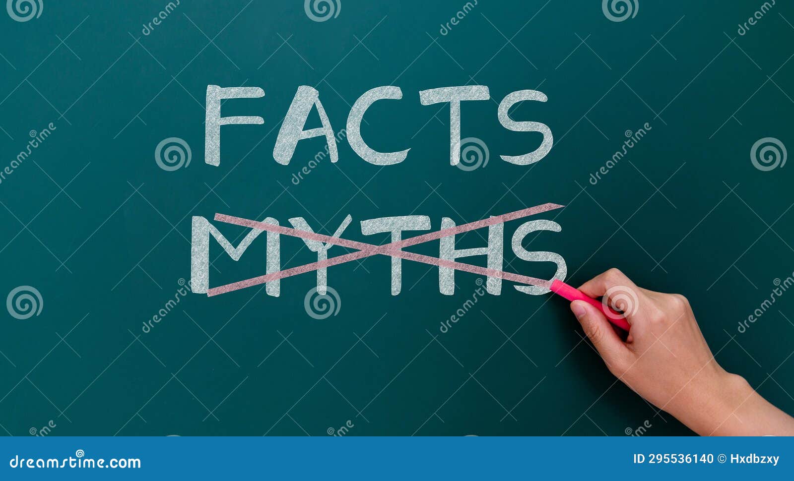 Hand Drawing Facts and Myths Stock Photo - Image of accuracy, deceit ...