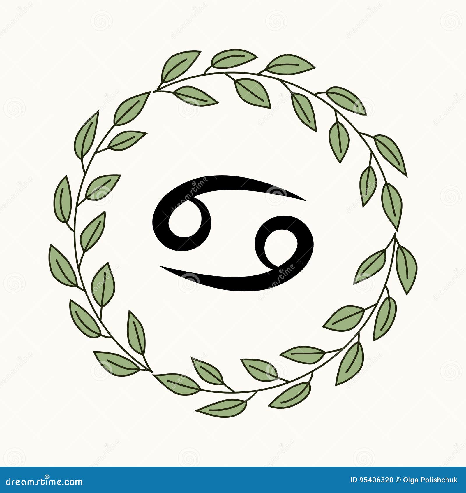 Hand Drawing Flat Cancer Symbol Stock Vector - Illustration of icon ...