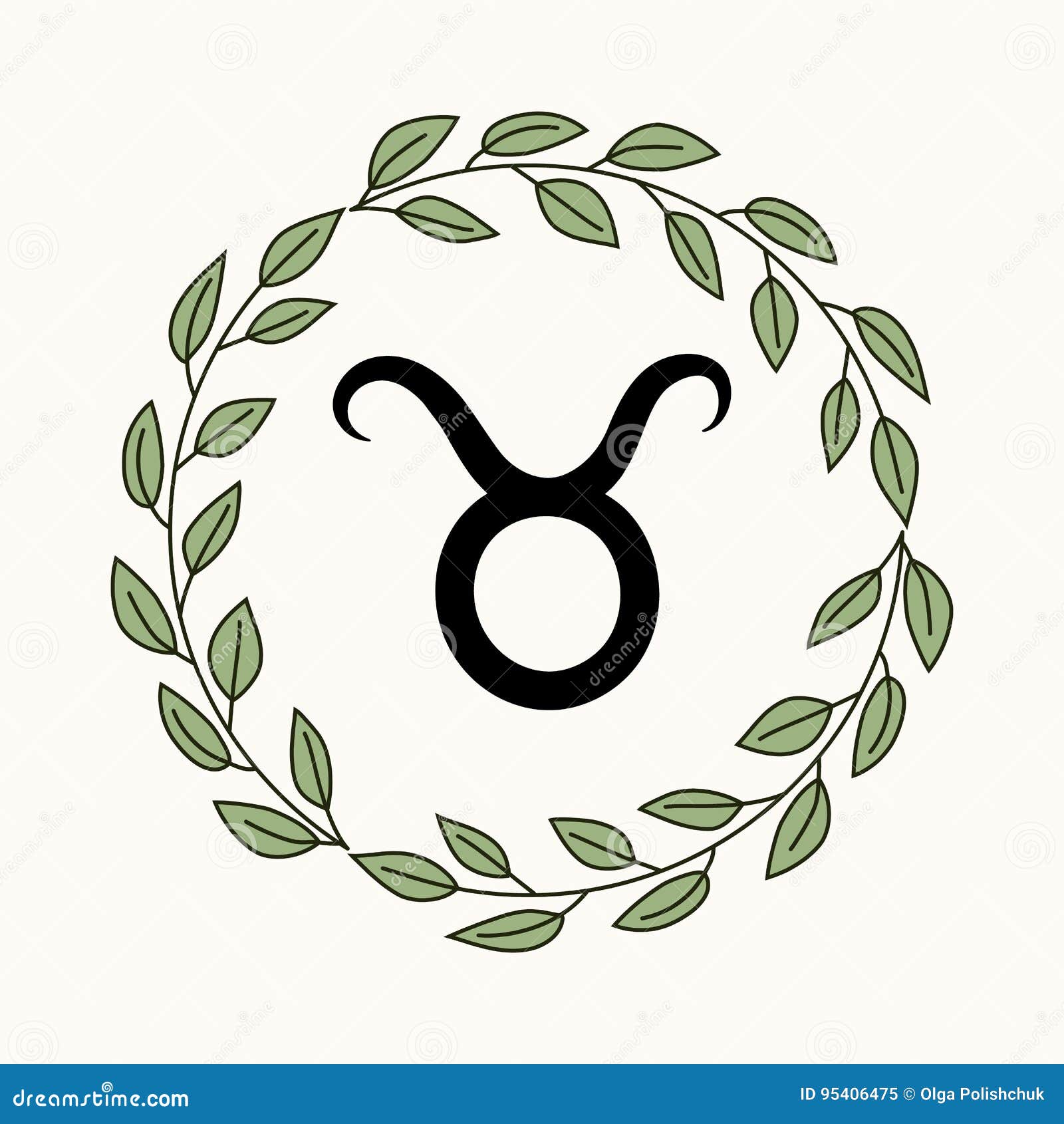 Taurus Symbol Icon Black Color Illustration Flat Style Simple Image ...