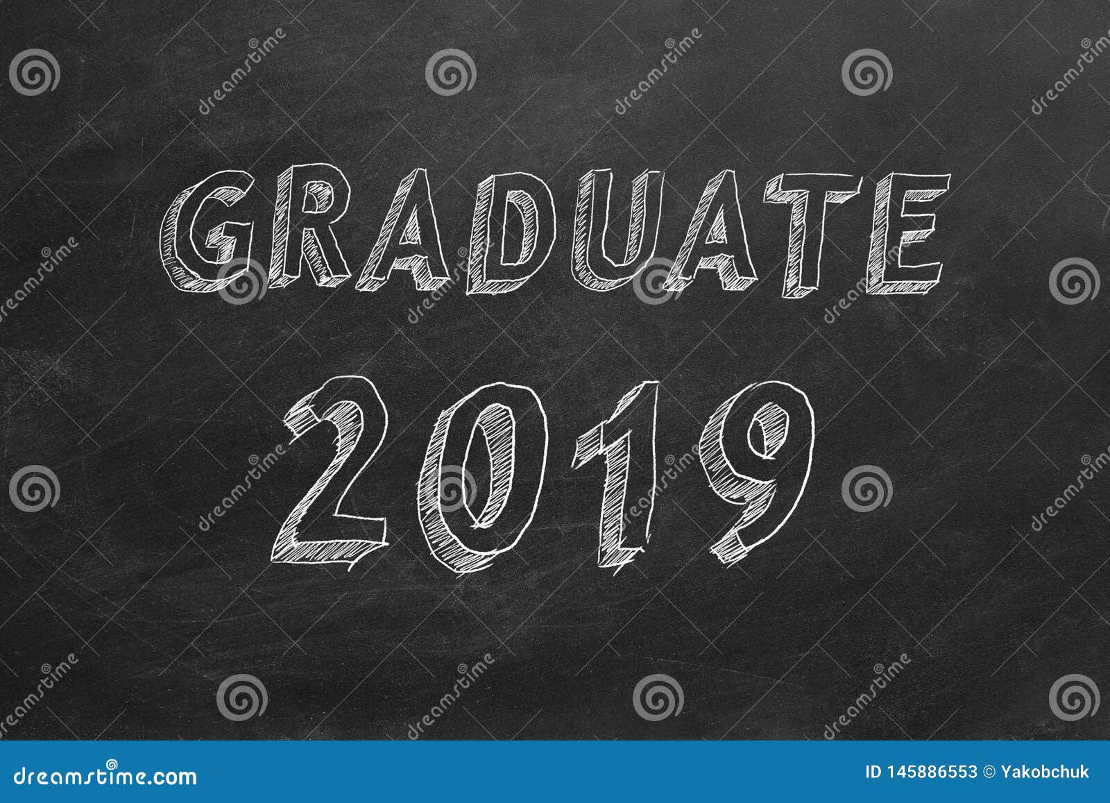 Graduate 2019 stock illustration. Illustration of drawn - 145886553