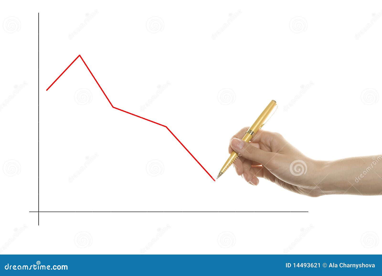 Hand drawing graph stock image. Image of finance, unrecognizable - 14493621
