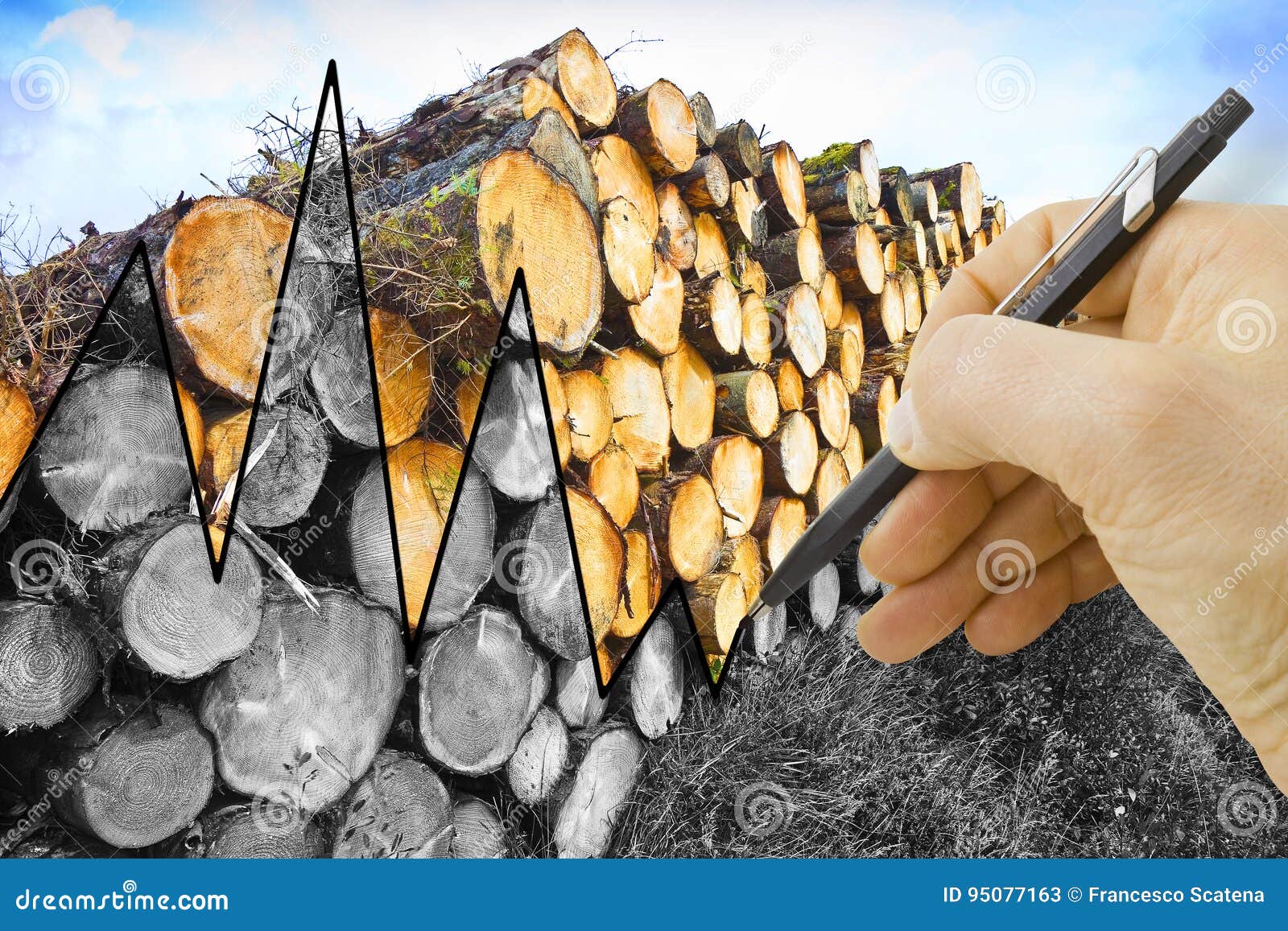 Drawing Old Timber And Mud House Royalty-Free Stock Photography ...