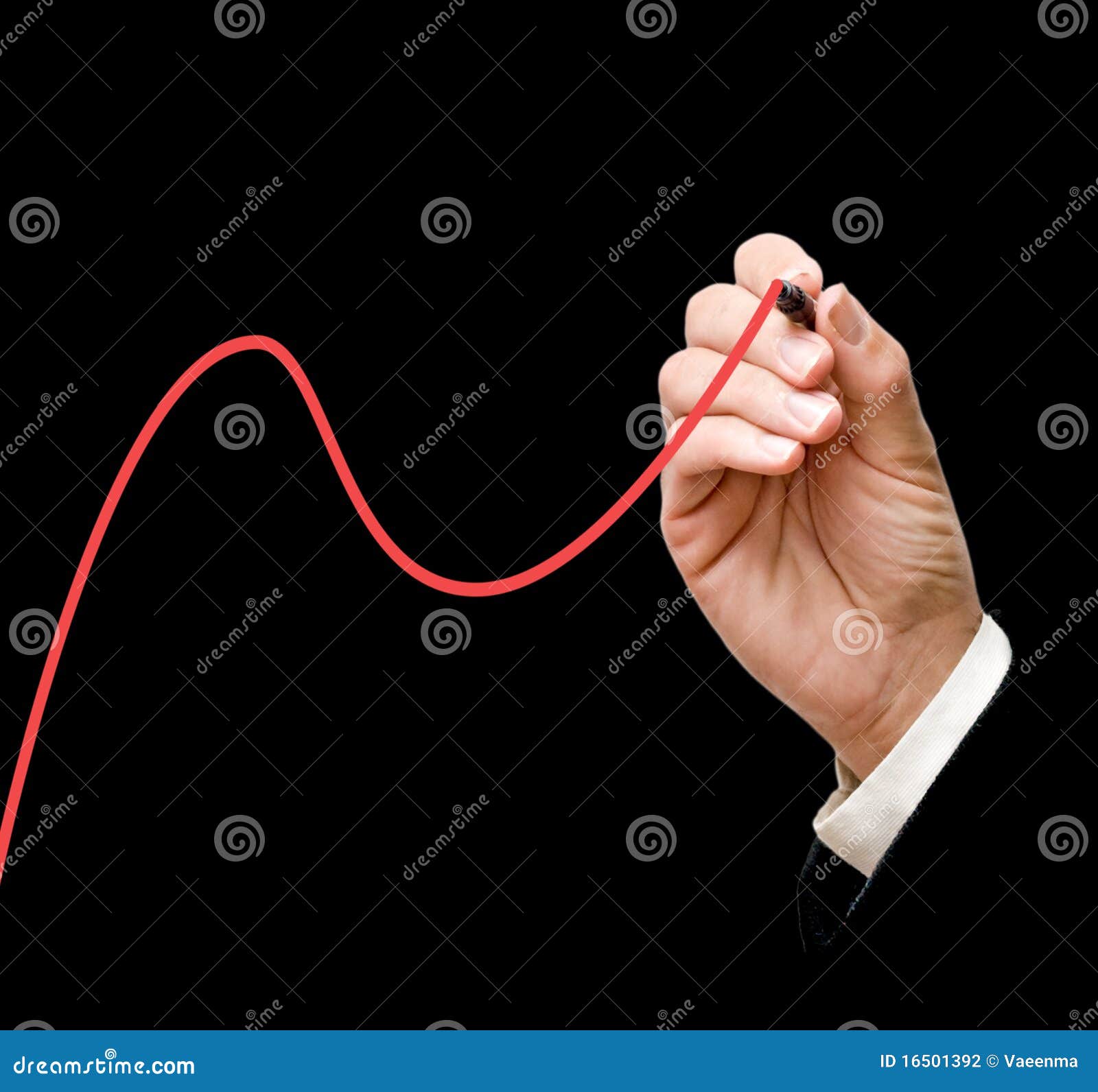 Hand drawing a graphic stock photo. Image of chart, palm - 16501392