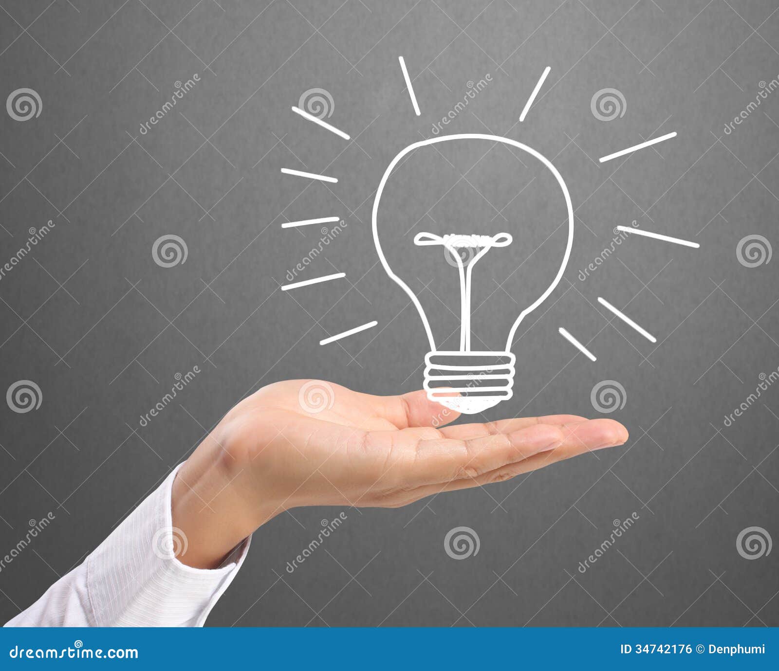 Hand drawing light bulb stock illustration. Illustration of school ...