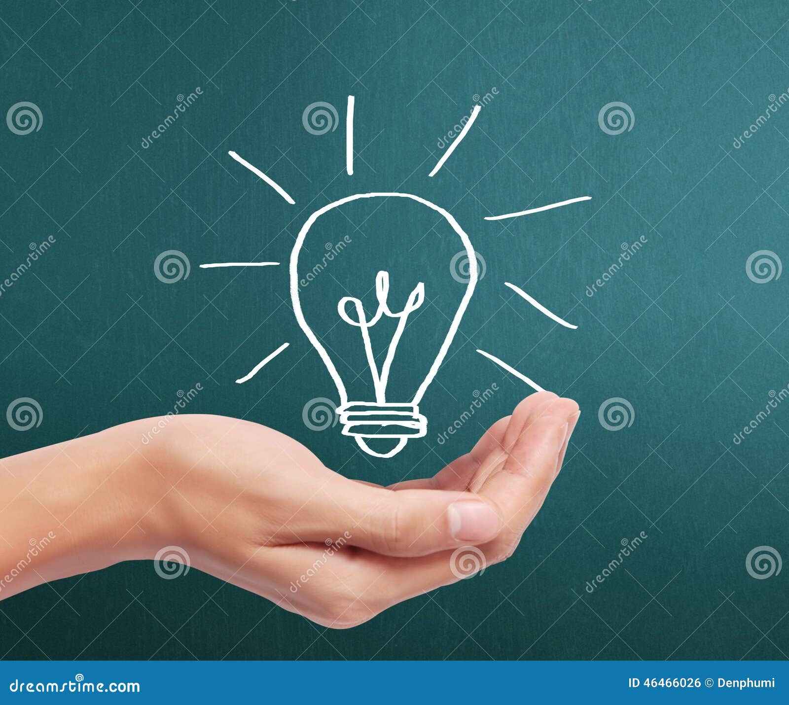 Hand drawing light bulb stock photo. Image of study, concept - 46466026