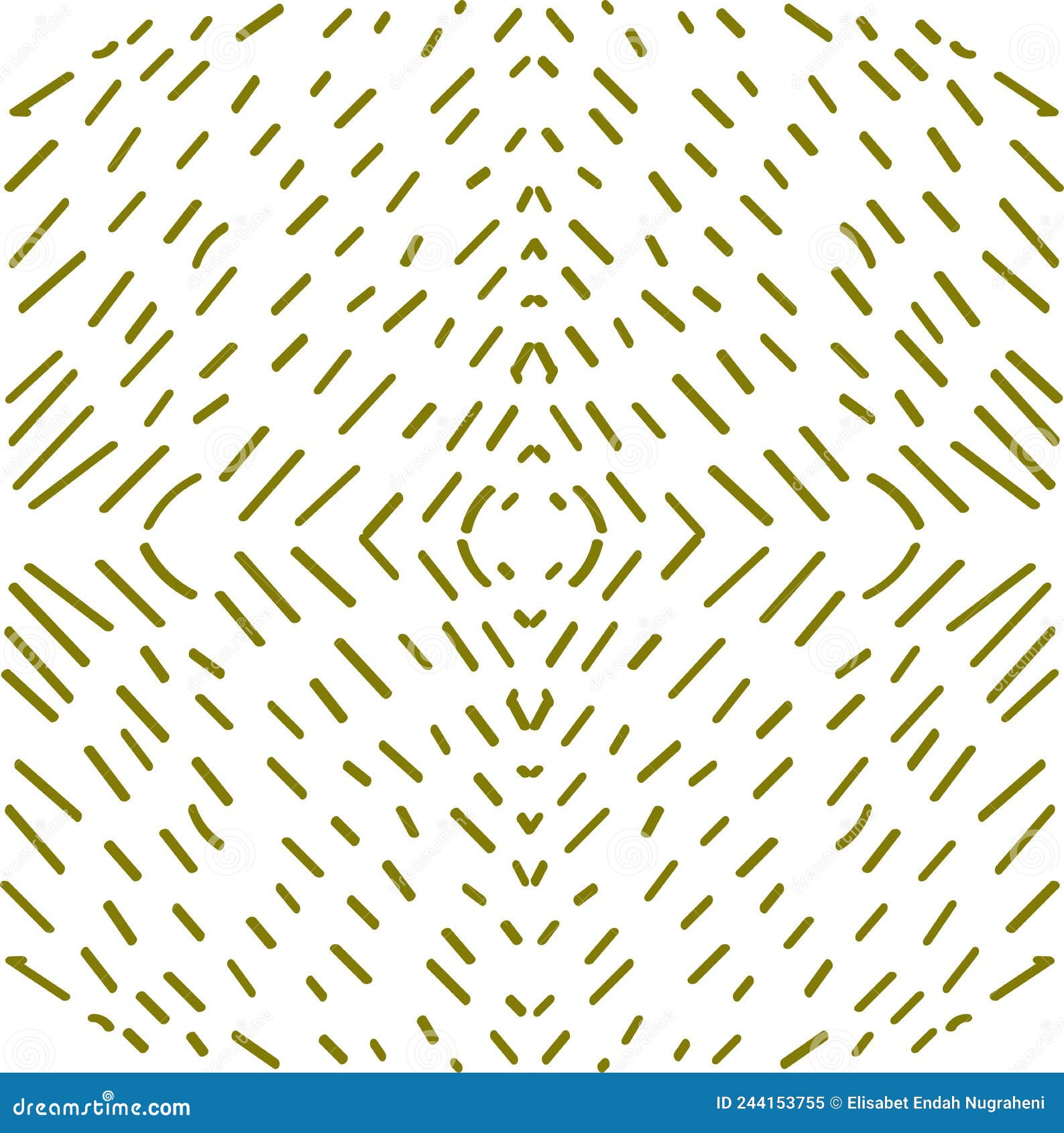 Hand Drawing Line Art Dash Pattern Tile Yellow Line Texture Stock ...