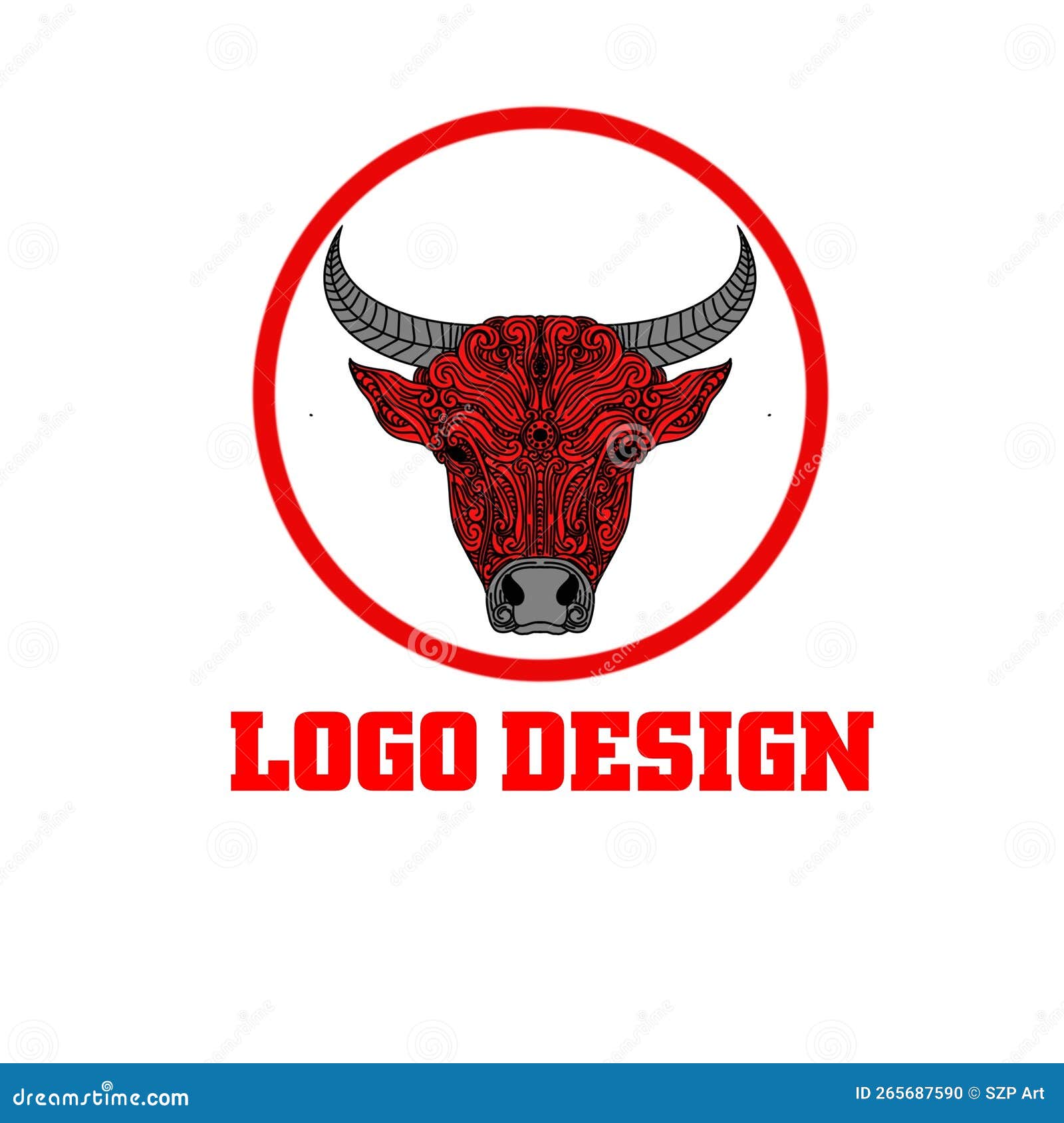 Logo Design Illustration Using Line Arts Stock Illustration ...