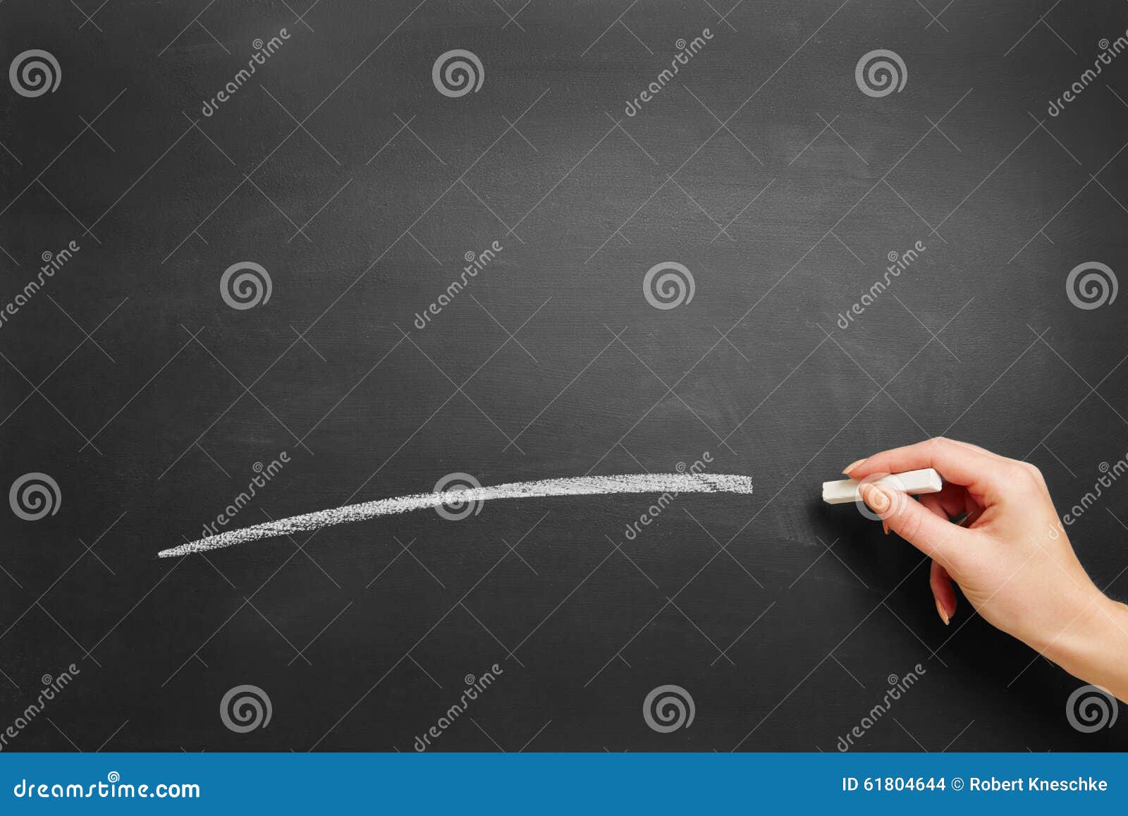 Hand Drawing Line with Chalk on Blackboard Stock Photo - Image of high ...