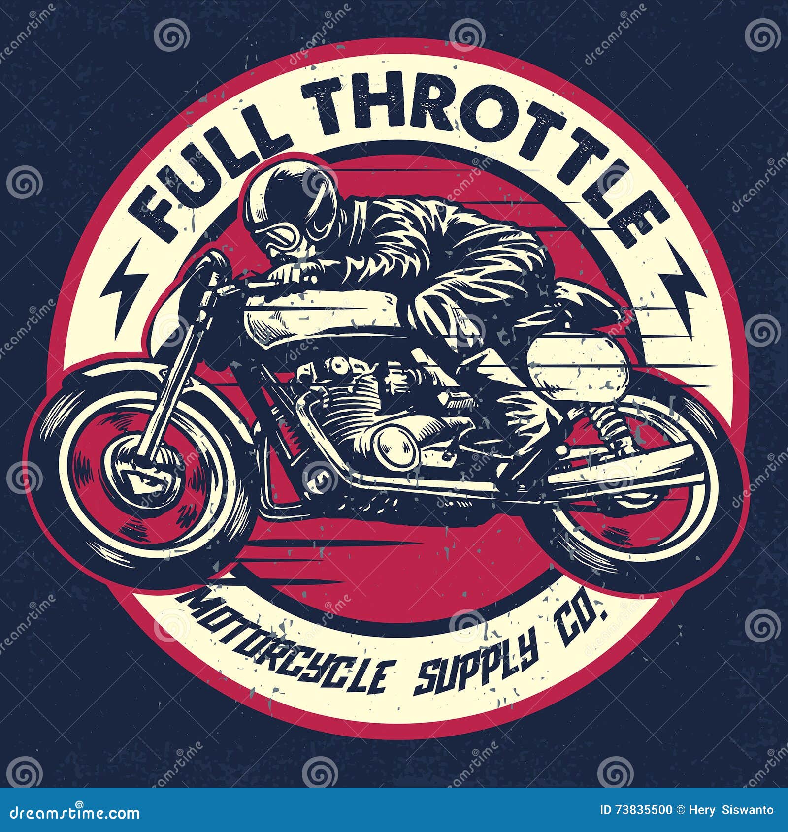 Cafe Racer Silhouette 001 Vector Illustration | CartoonDealer.com #84468394