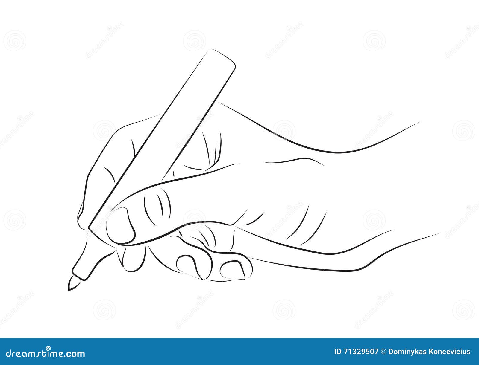 Hand drawing with marker stock vector. Illustration of black - 71329507