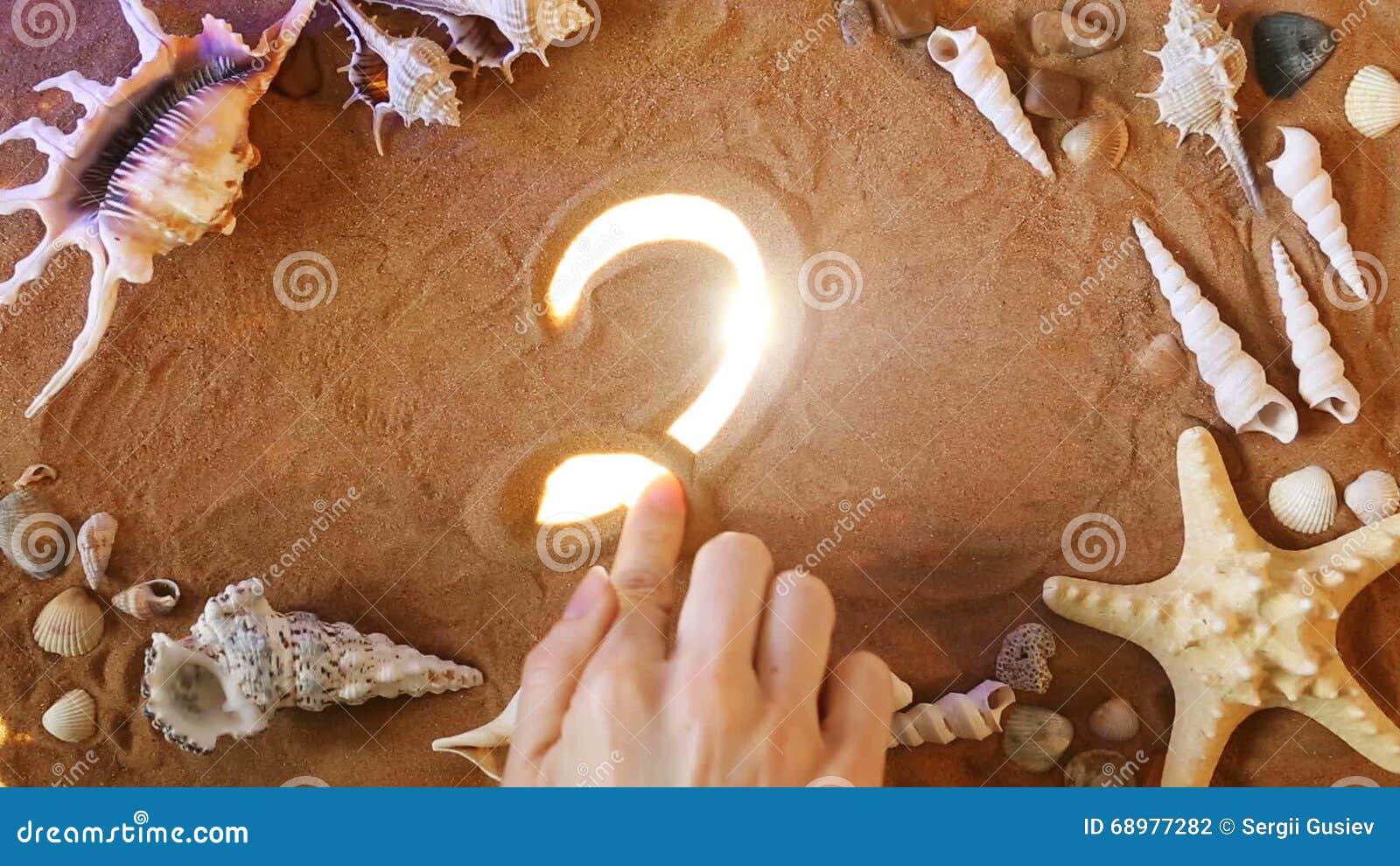 Hand Drawing Number Two 2 Symbol in the Sand. Beach Background Stock ...