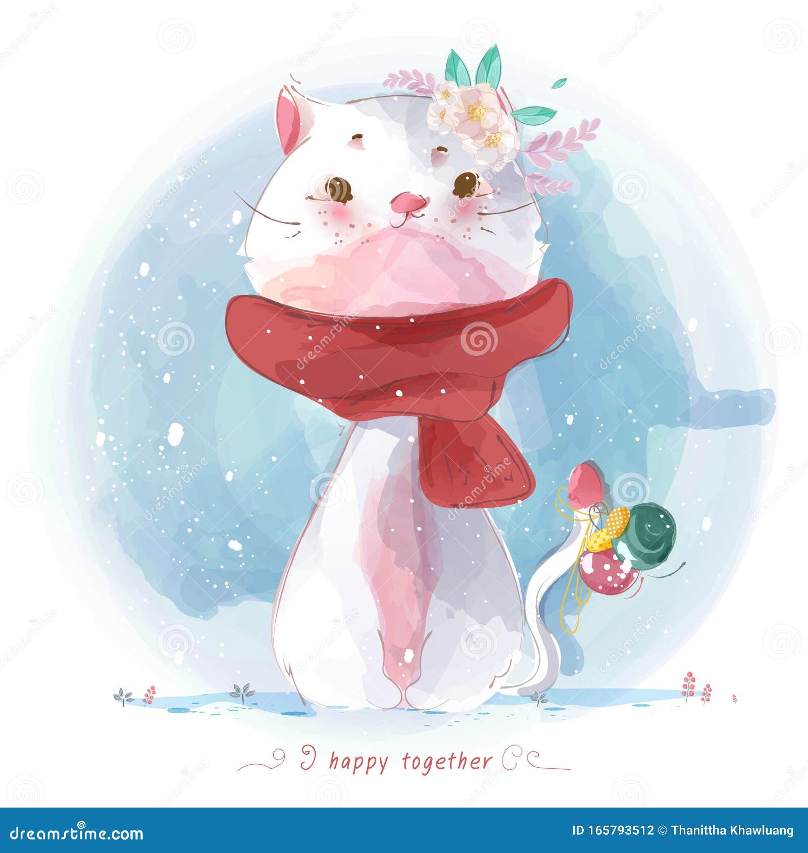 Hand Drawing Parade Doodle Animals. Vector Illustration Stock ...