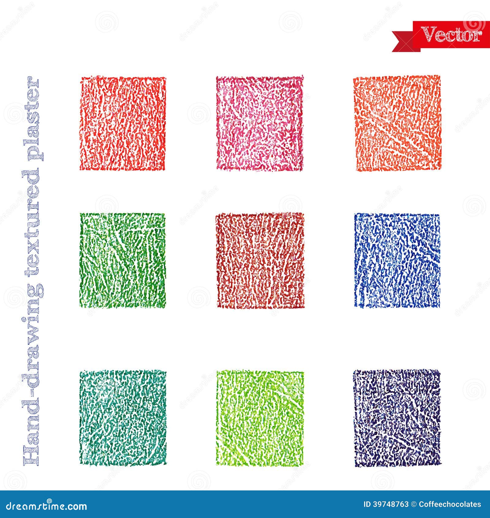 Hand-drawing Pencil with Texture Plaster Stock Vector - Illustration of ...