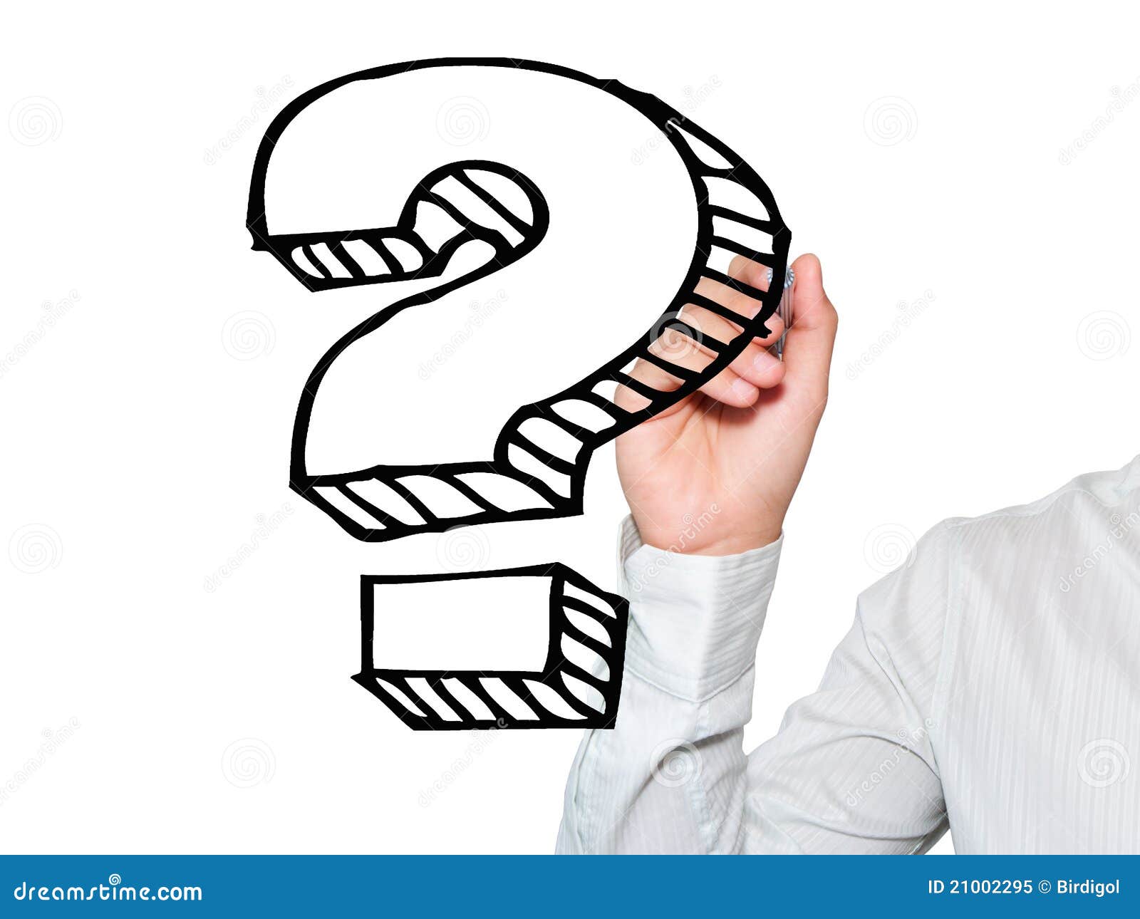 Hand drawing question mark stock image. Image of icon - 21002295