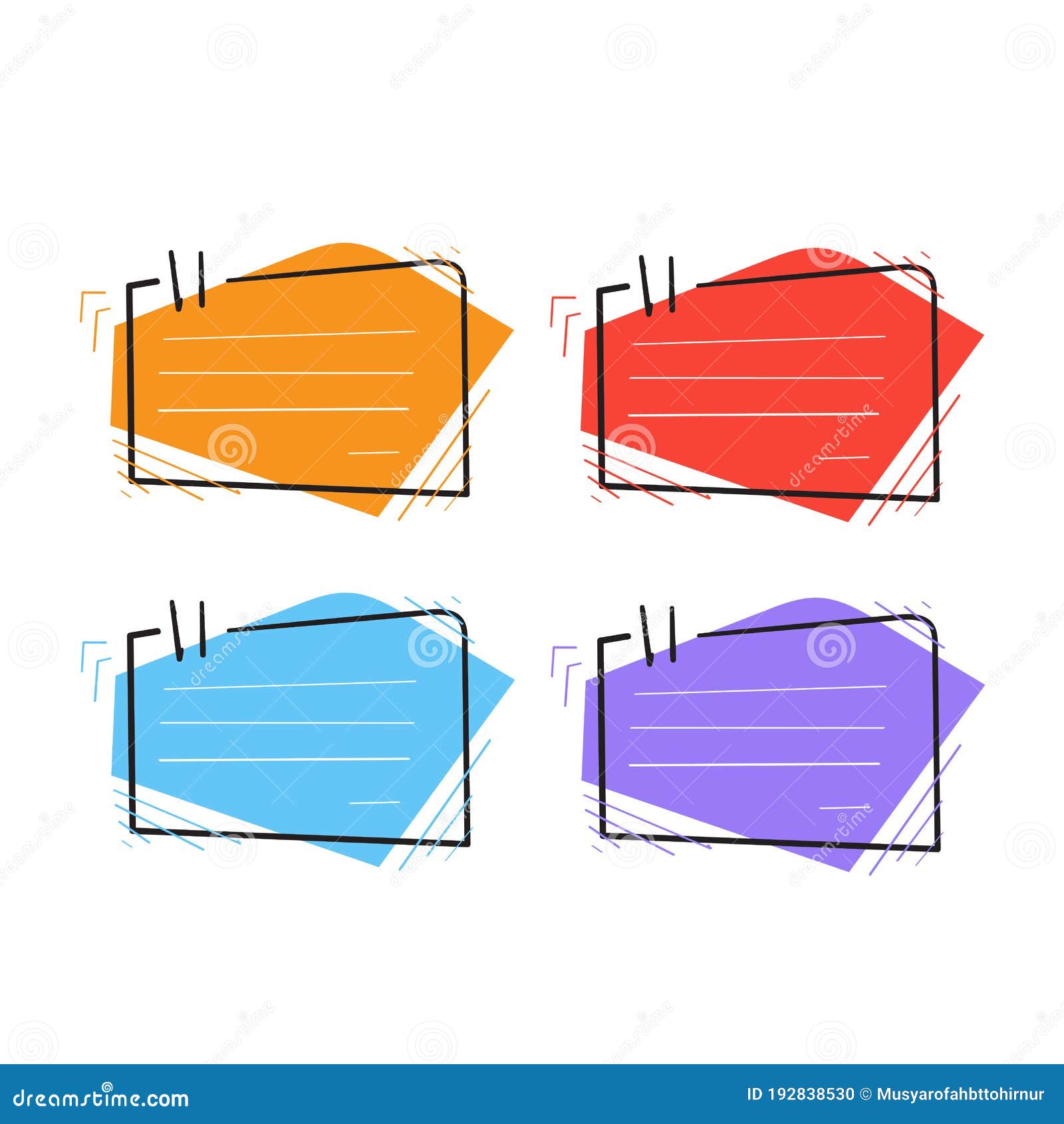 Set Of Quote Boxes. Speech Bubbles, Blank Frames For Citations Isolated ...