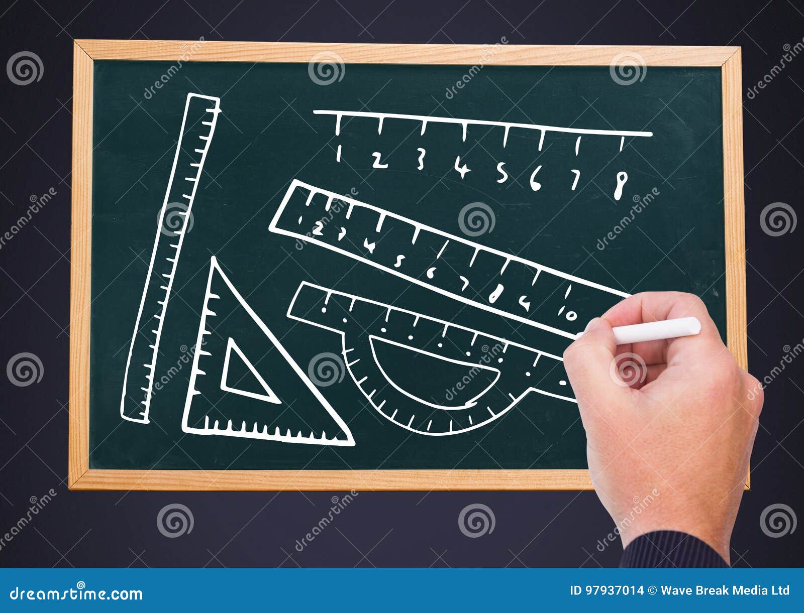 Pen, Drawing Rulers, And Notebook Over House Construction Blueprint ...