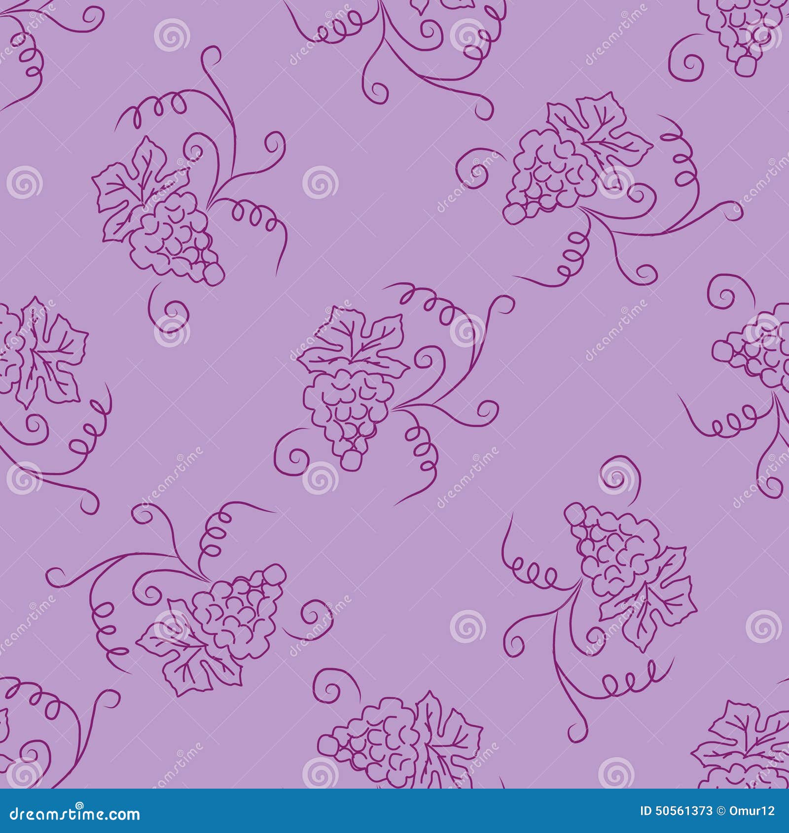 Hand Drawing Simple Grape Pattern Stock Vector - Illustration of food ...