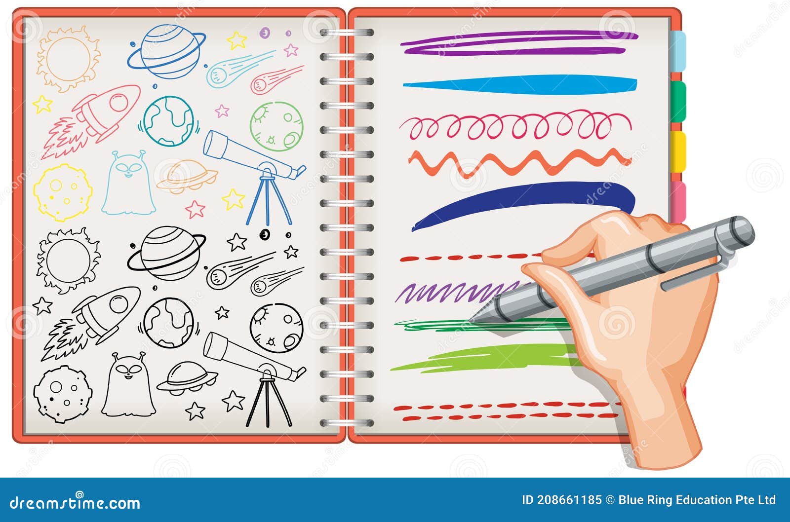 Projectile Drawing On A White Background Vector Illustration ...