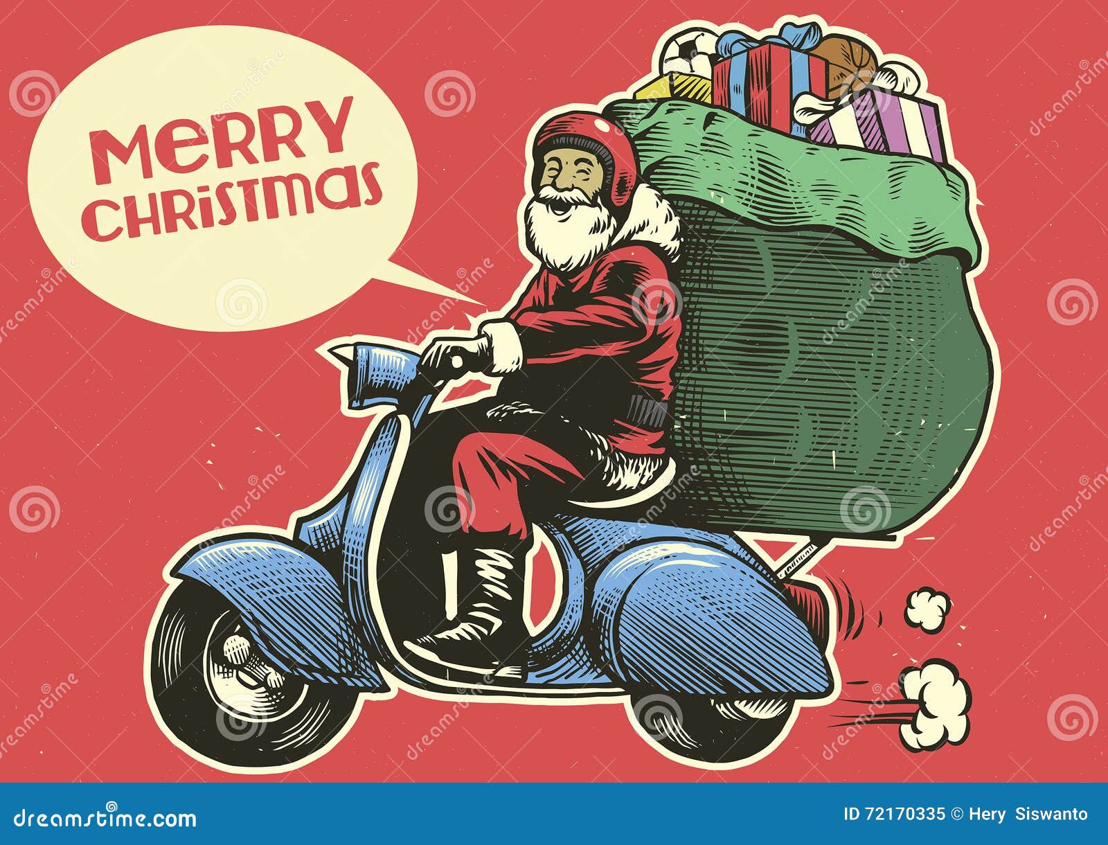 How To Draw Santa On A Motorcycle at Alice Manning blog