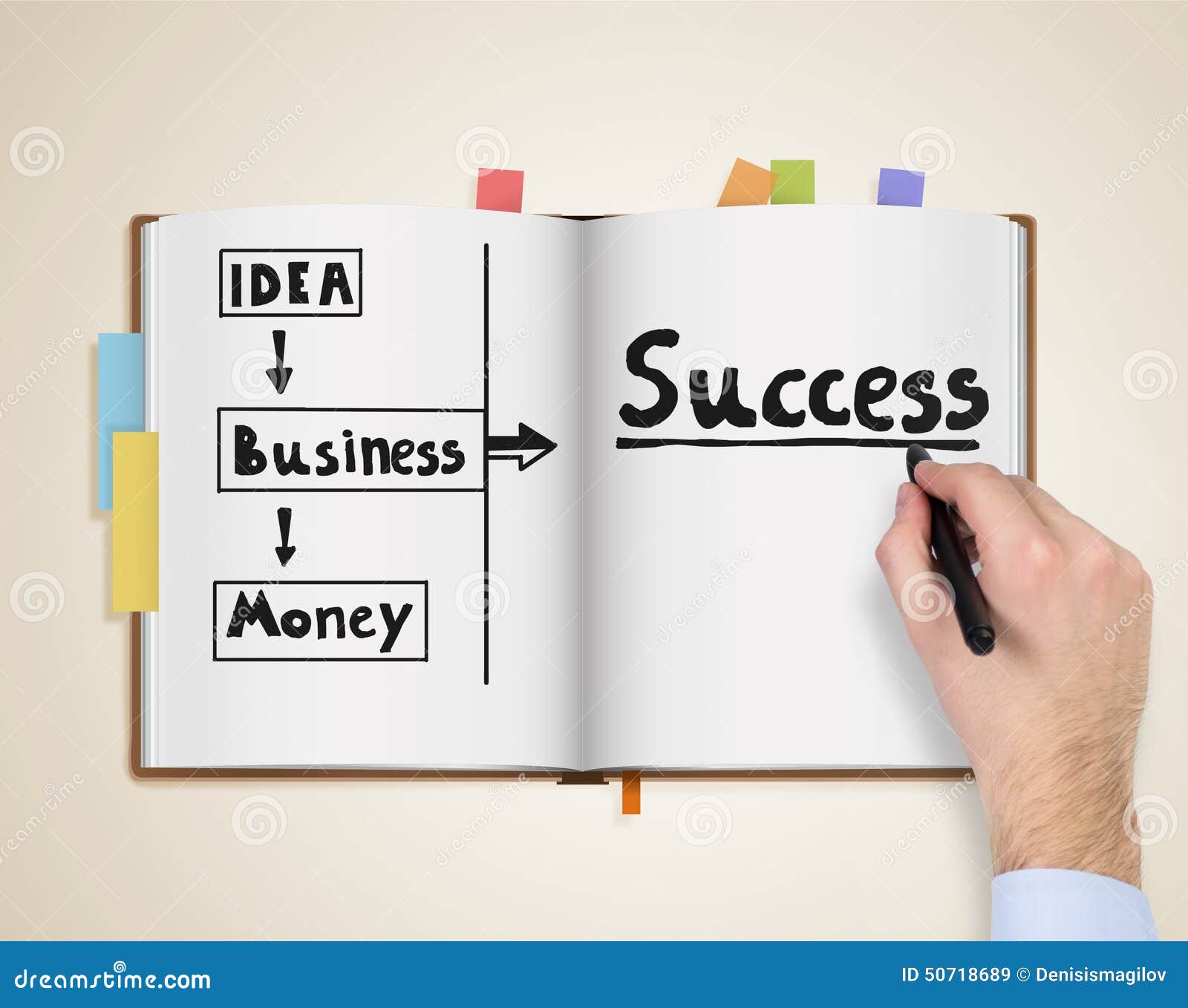 Hand drawing success stock image. Image of business, single - 50718689